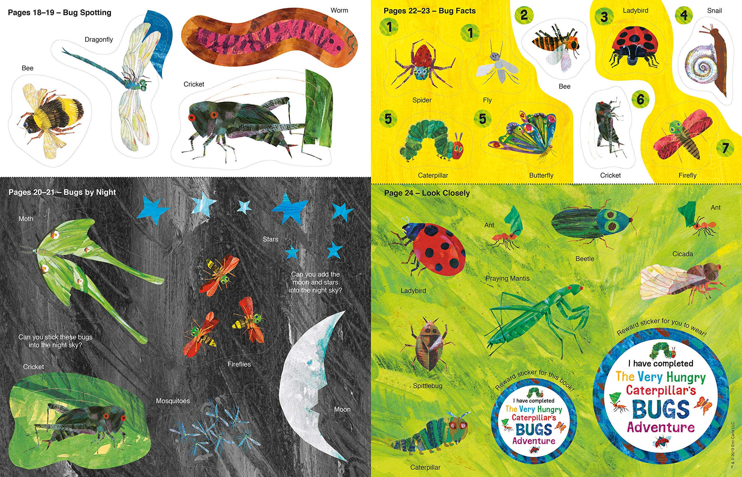 The Very Hungry Caterpillar's Bugs Sticker And Colouring Book