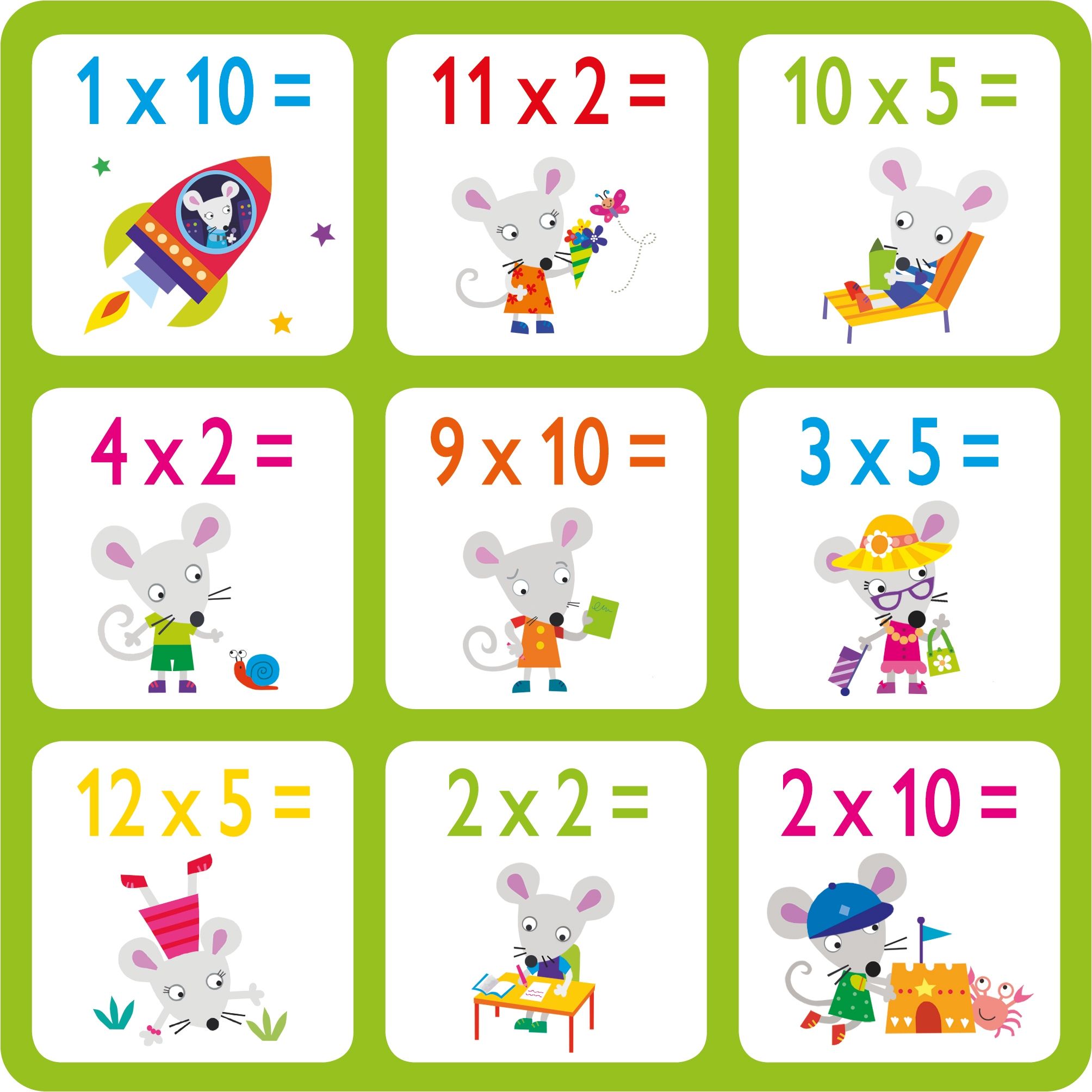 Times Tables Matching Games And Book - FAHASA.COM
