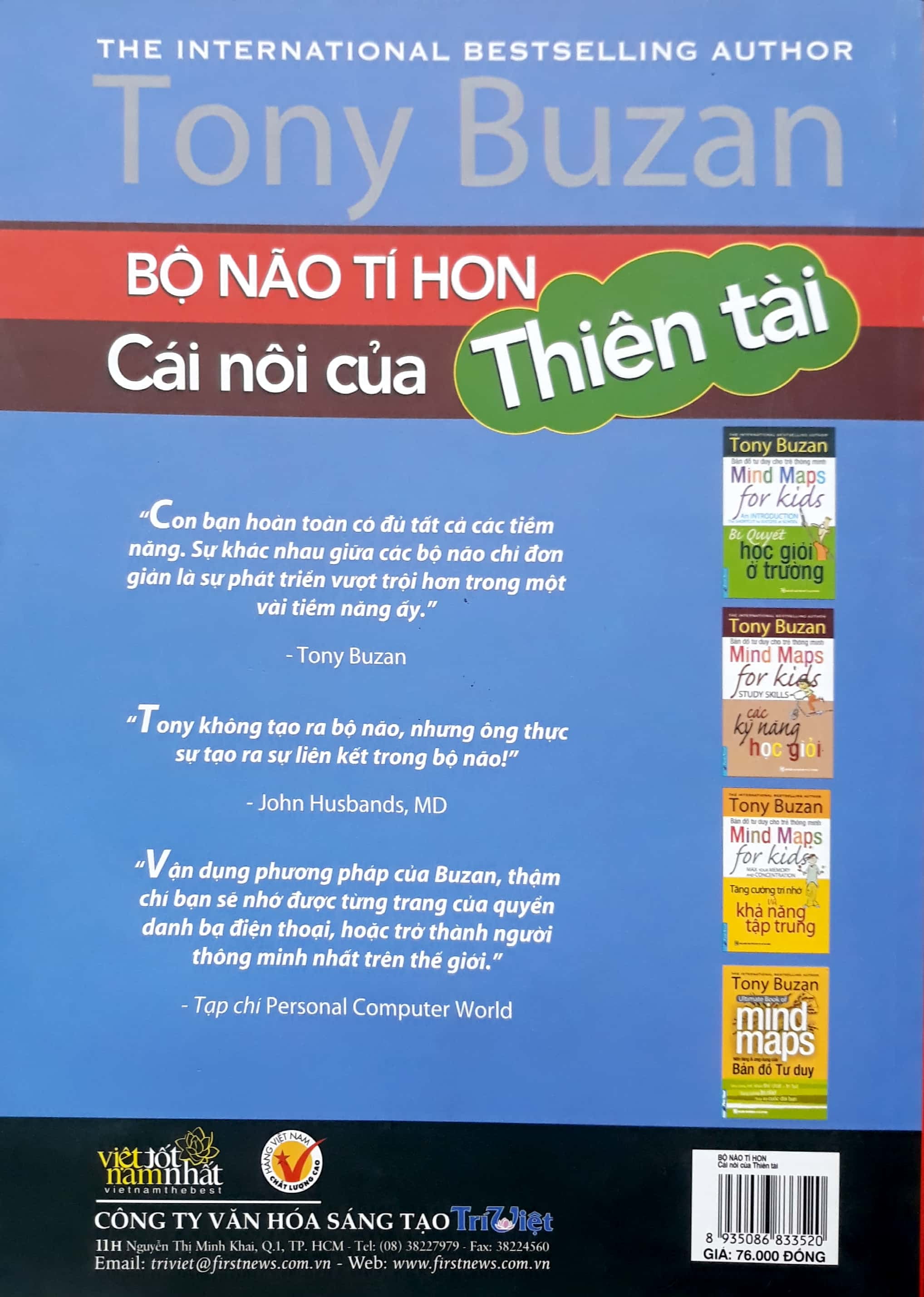 Bộ Tony Buzan - Tập 1: Bộ Não Tí Hon Cái Nôi Của Thiên Tài PDF - YDS.EDU.VN