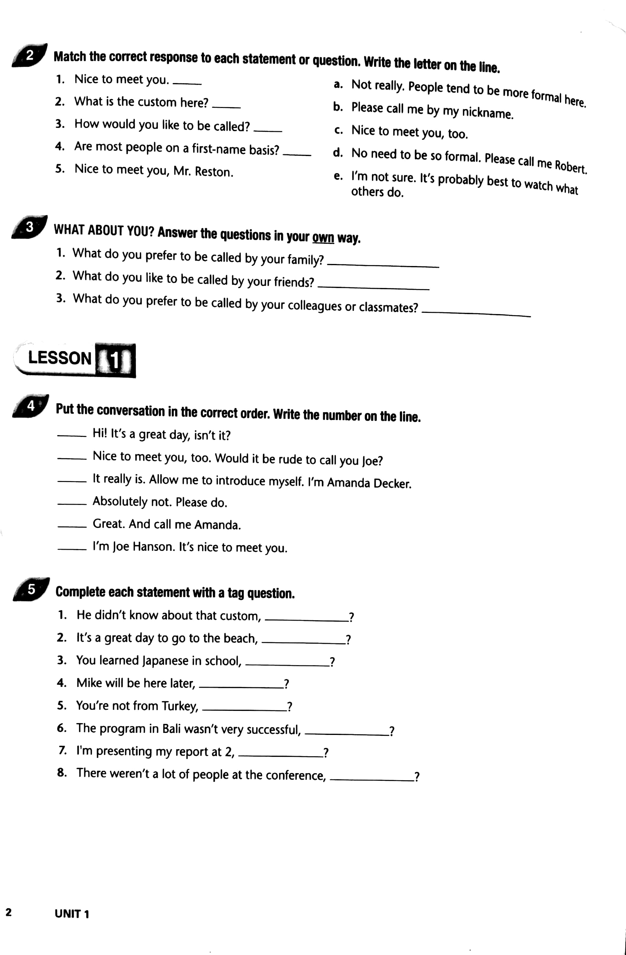 Top Notch Level 3 Workbook