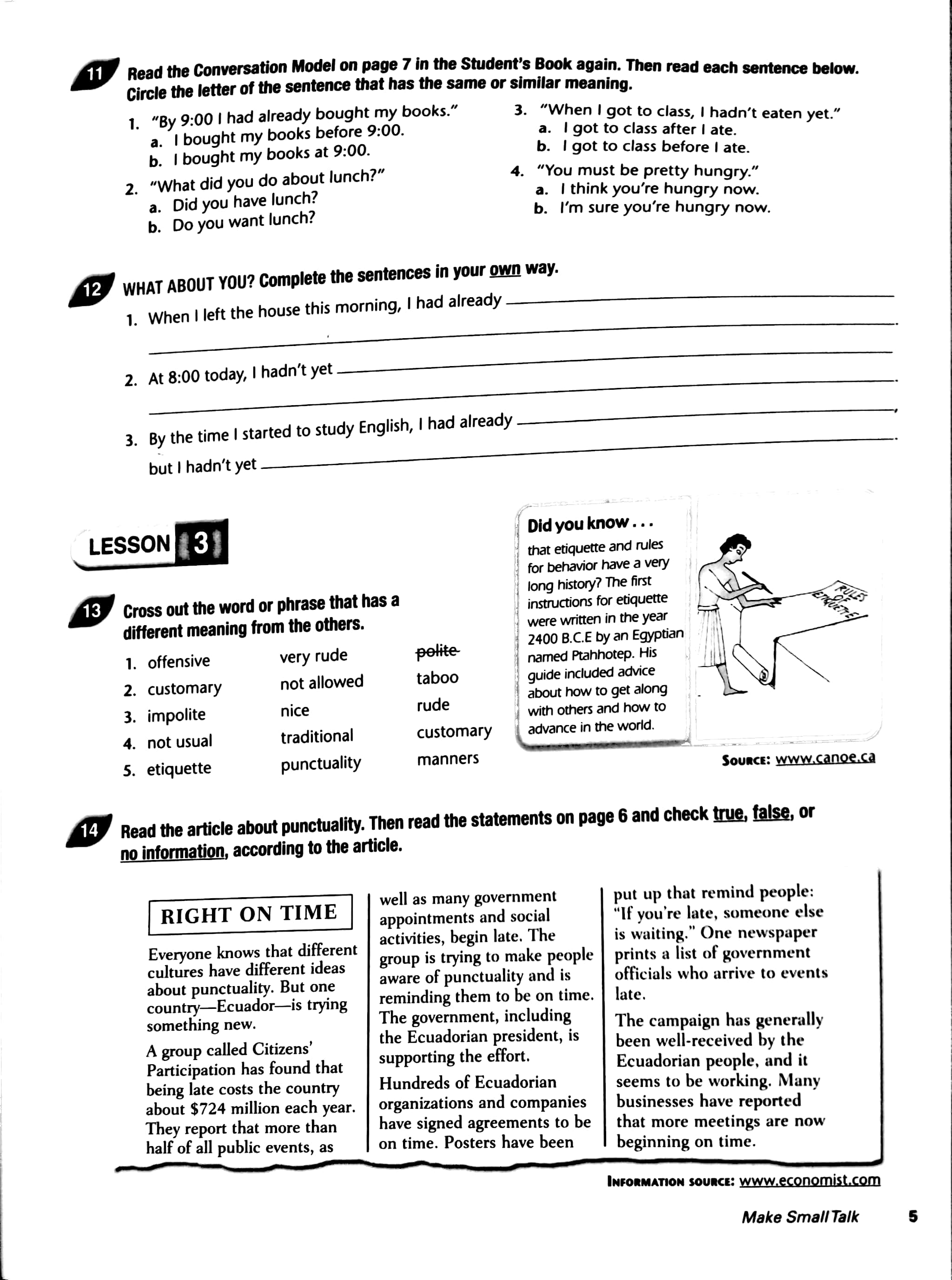 Top Notch Level 3 Workbook