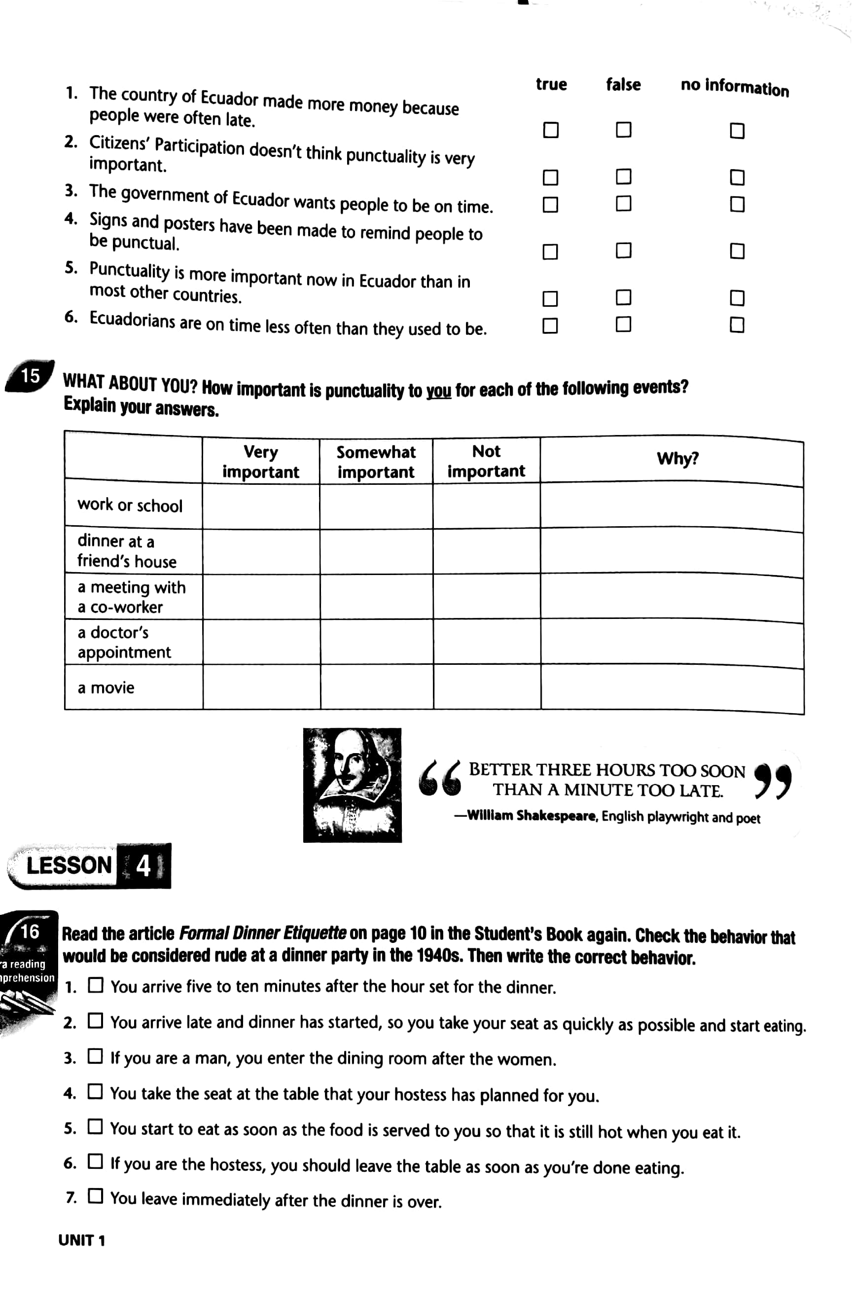 Top Notch Level 3 Workbook