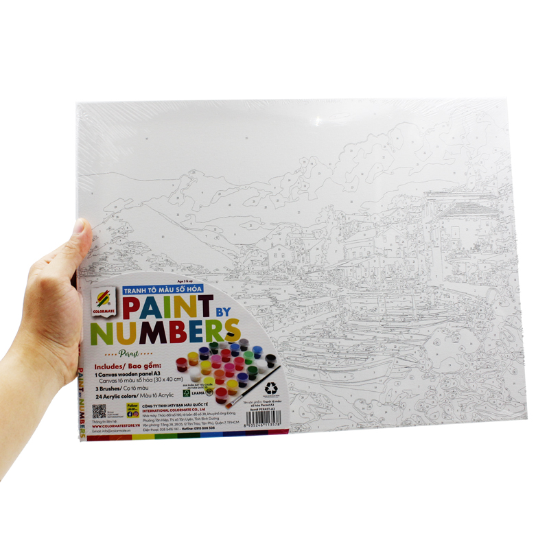 Tranh Tô Màu Số Hóa A3 Paint By Numbers - Colormate PERAST-A3 - FAHASA.COM