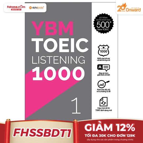 Sách [Phiên chợ sách cũ] YBM TOEIC Listening 1000 - Vol 1 (Tái Bản 2023) - FAHASA.COM