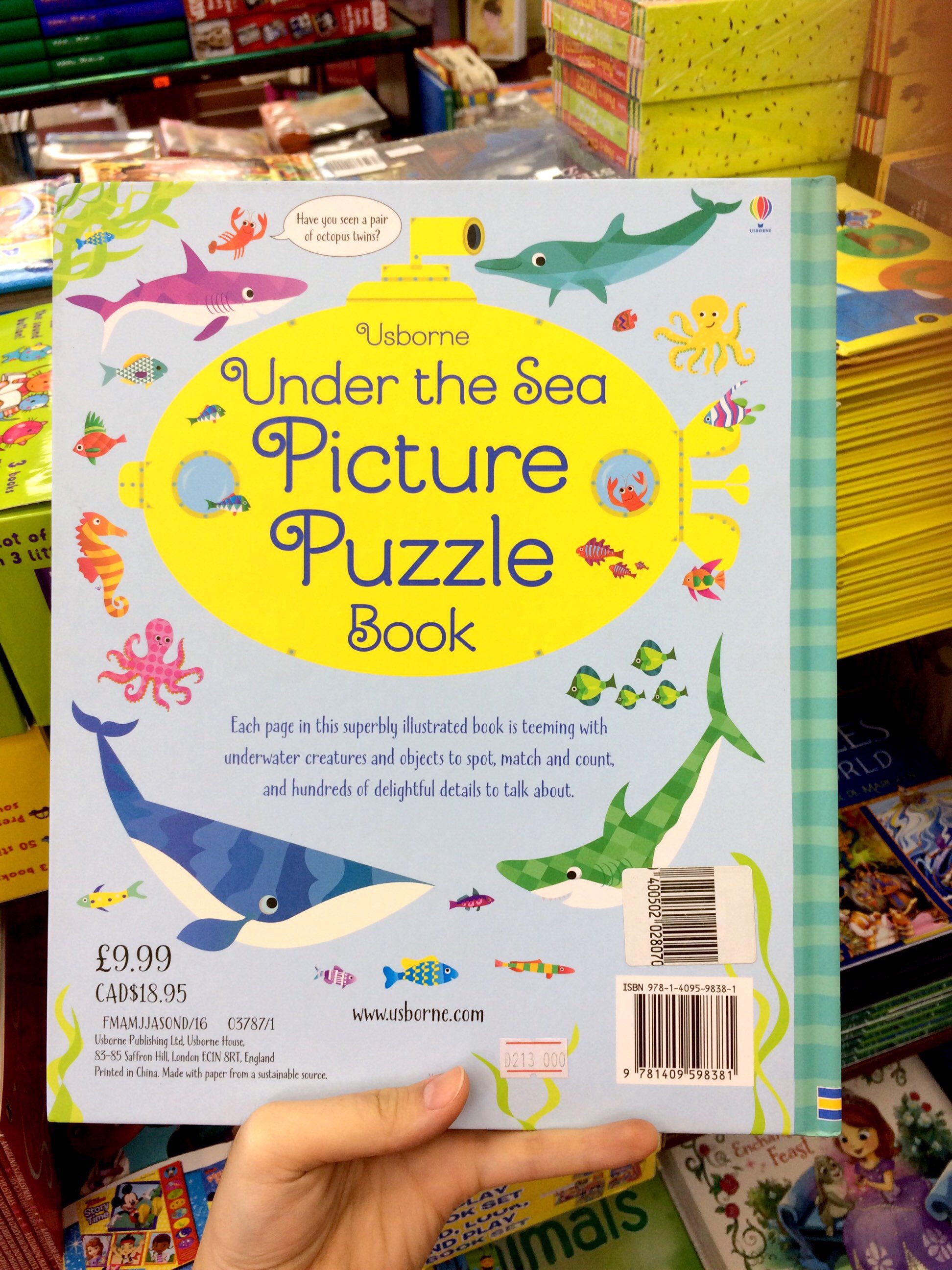 Under the Sea Picture Puzzle Book (Picture Puzzles) Hardcover - FAHASA.COM