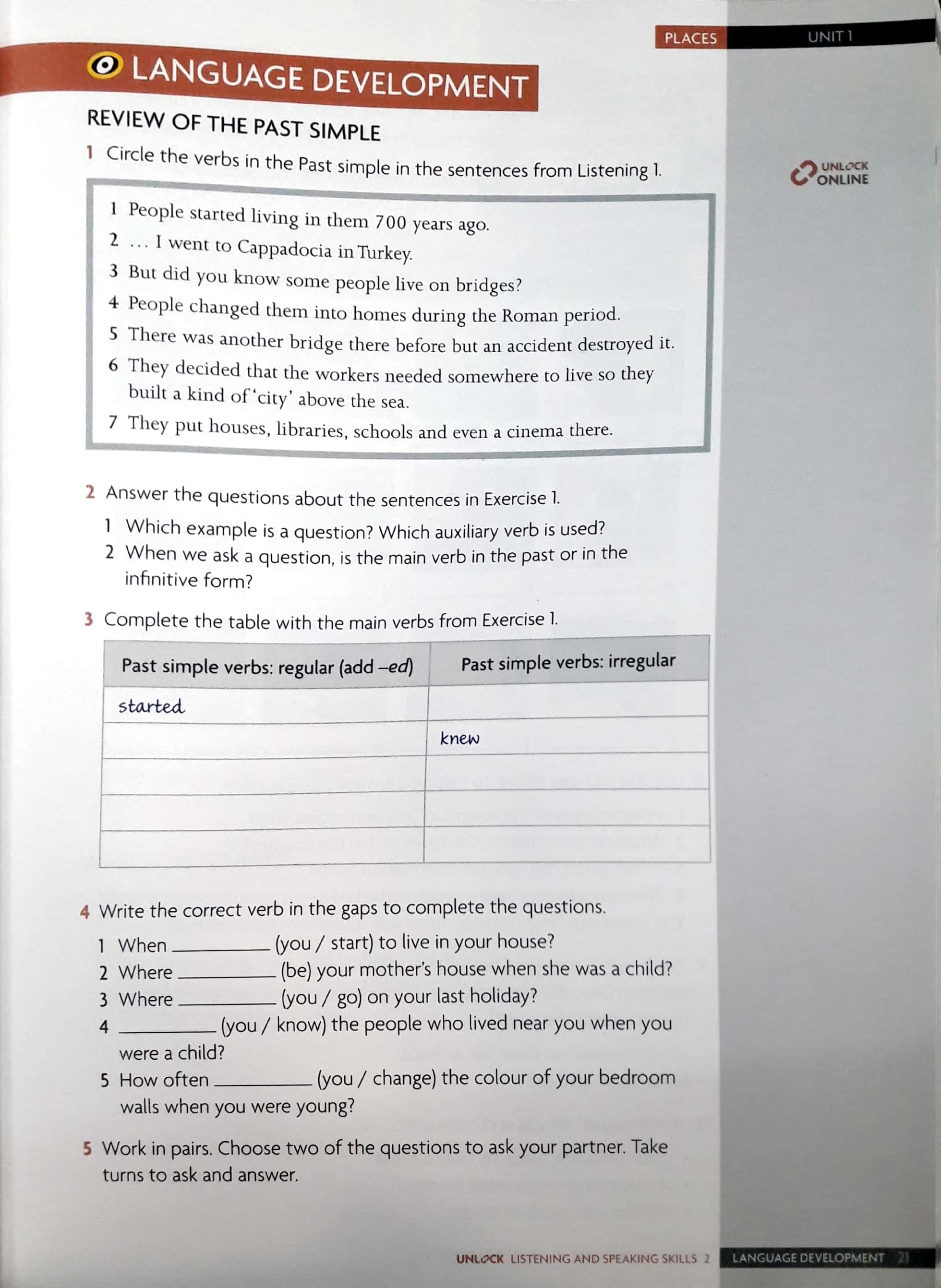 Unlock Level 2 Listening And Speaking Skills Student's Book And Online