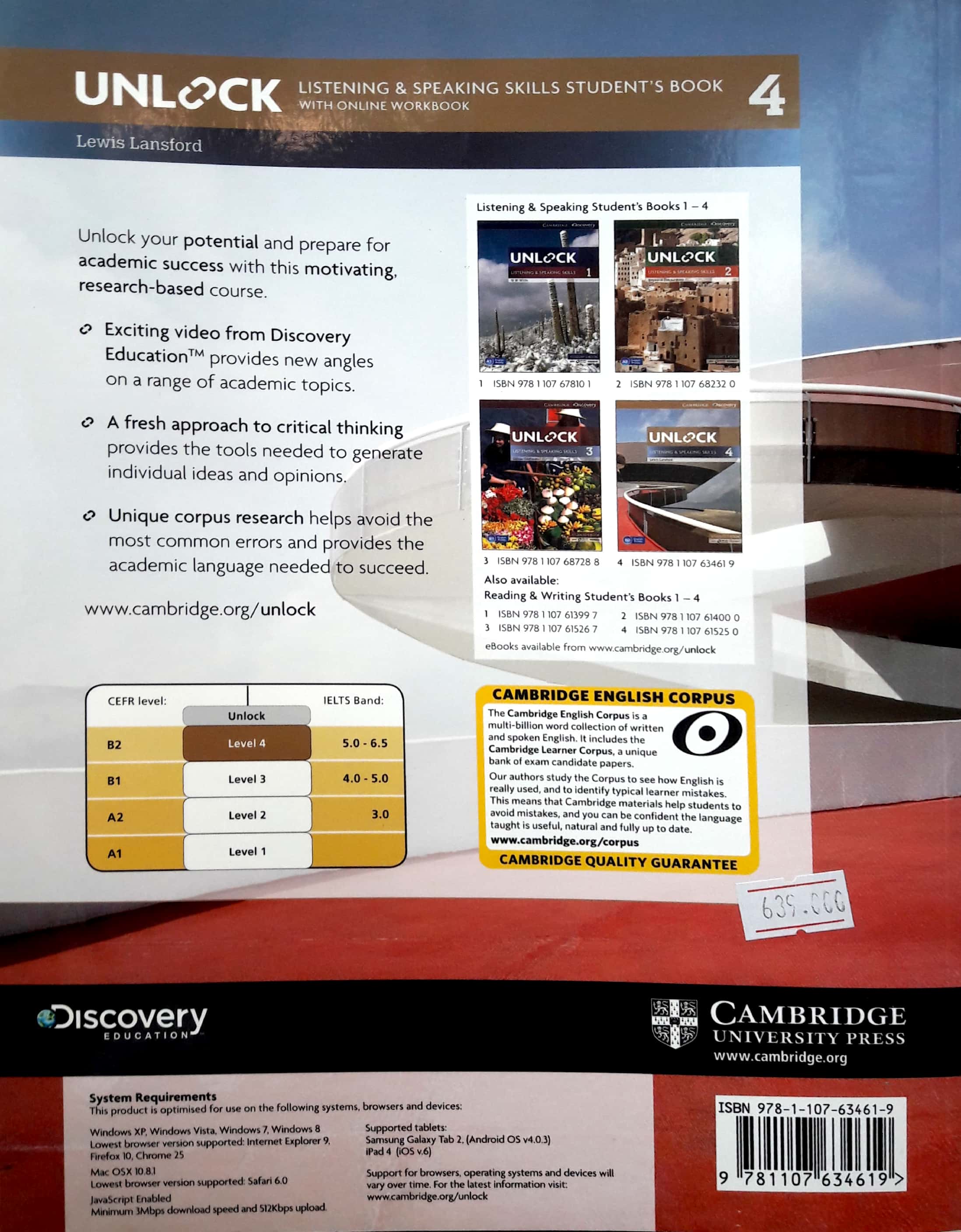 Unlock Level 4 Listening and Speaking Skills Student's Book and Online ...