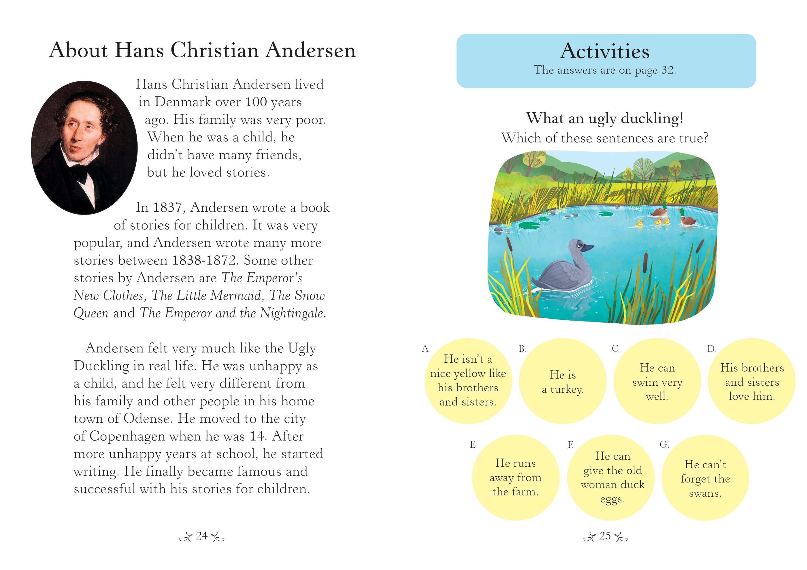 Usborne English Readers Level 1: The Ugly Duckling - FAHASA.COM