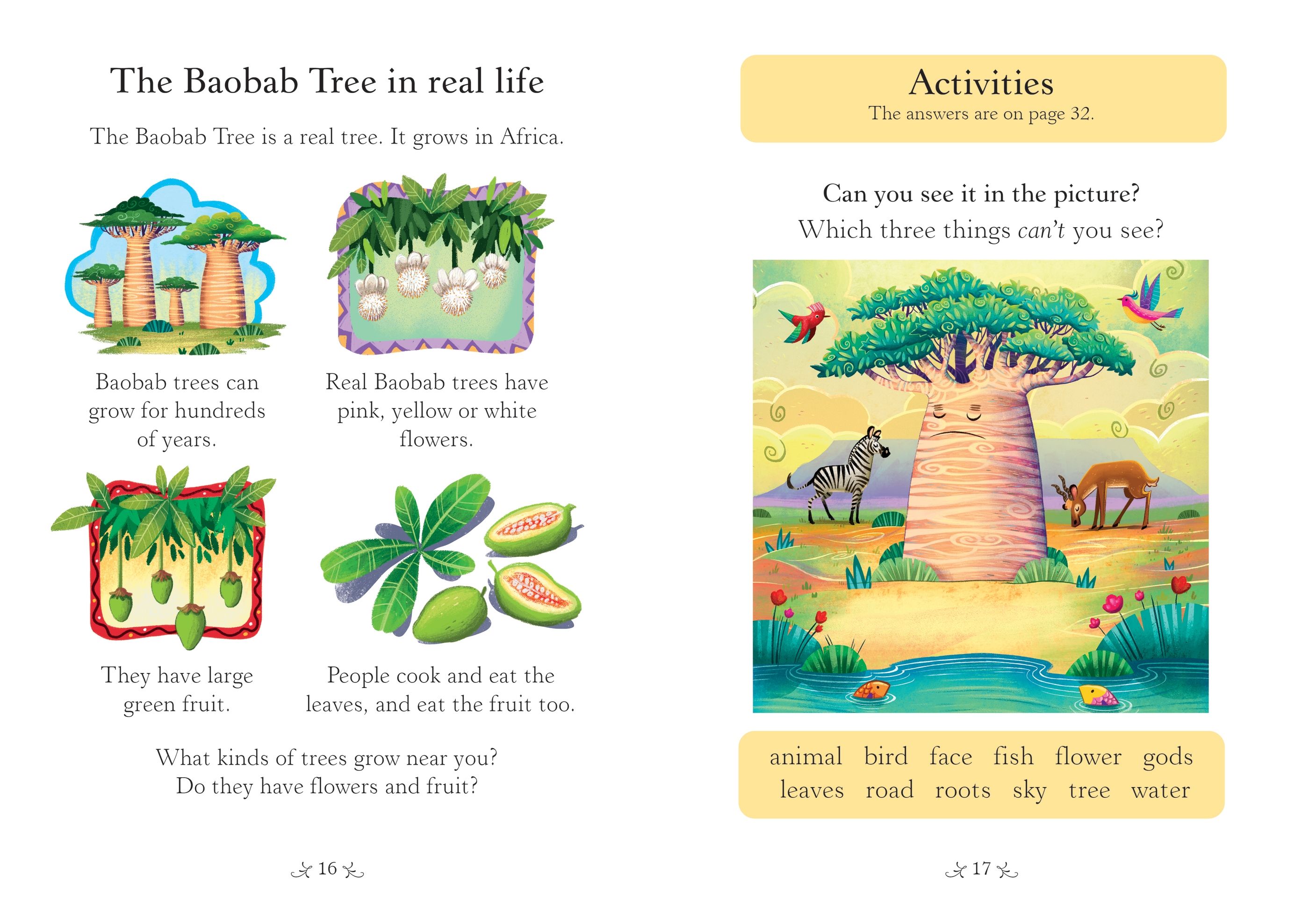 Usborne English Readers Starter Level: The Baobab Tree - FAHASA.COM