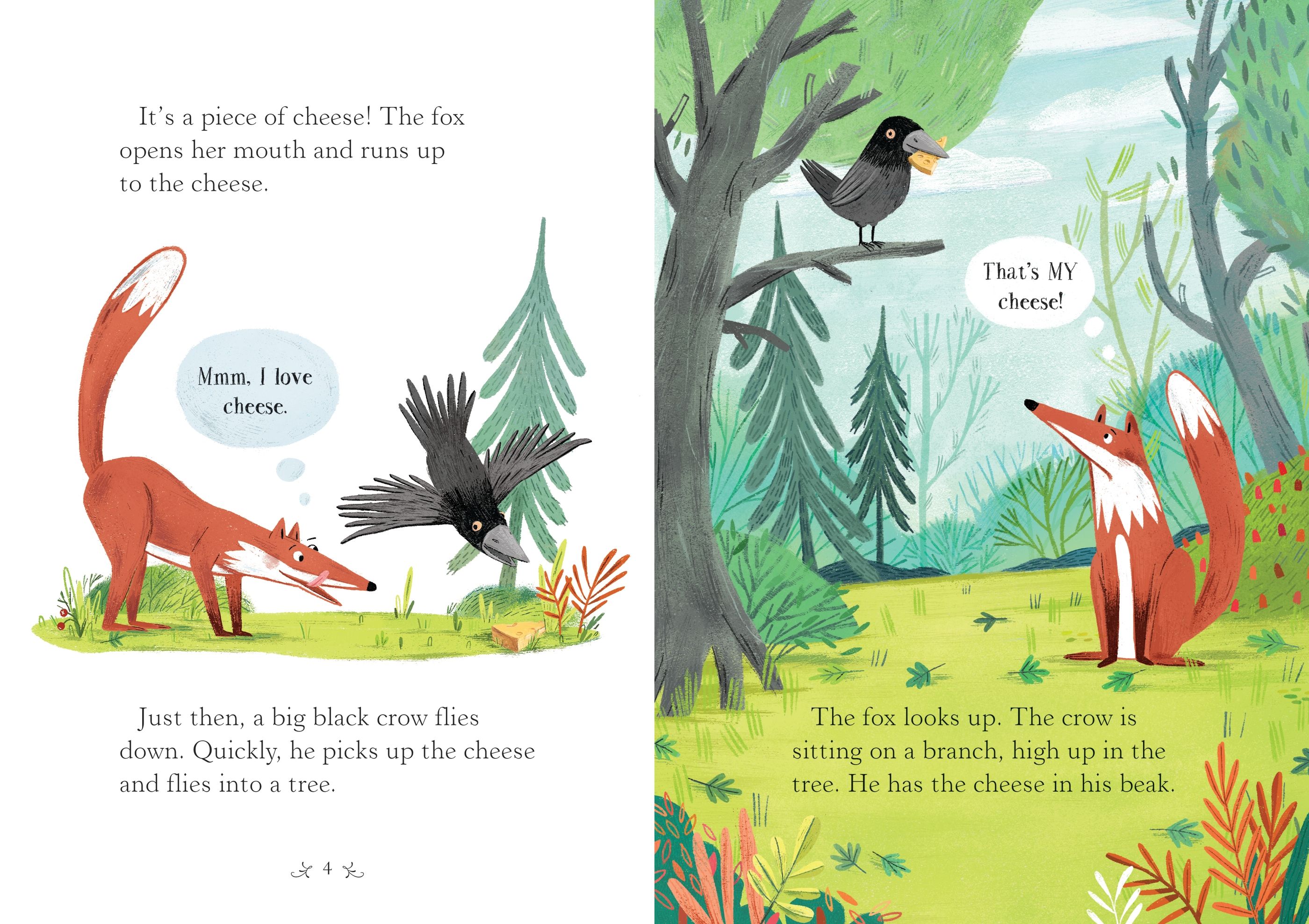 Usborne English Readers Starter Level: The Fox And The Crow - FAHASA.COM