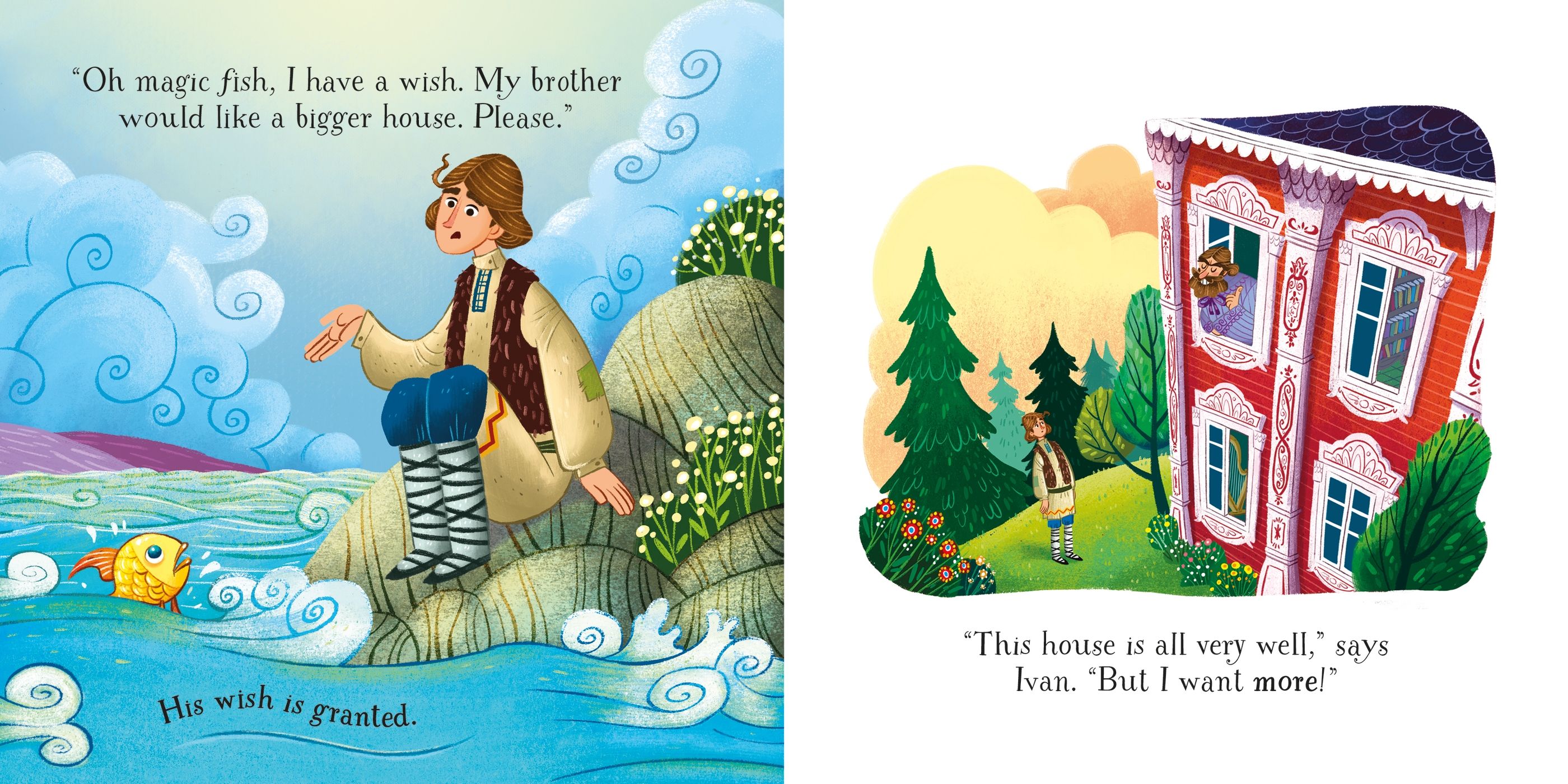 Usborne Little Board Books: The Magic Fish - FAHASA.COM