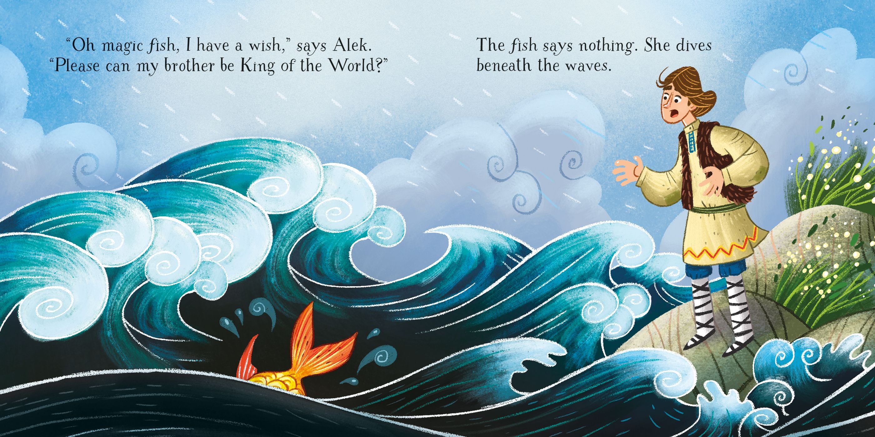 Usborne Little Board Books: The Magic Fish - FAHASA.COM