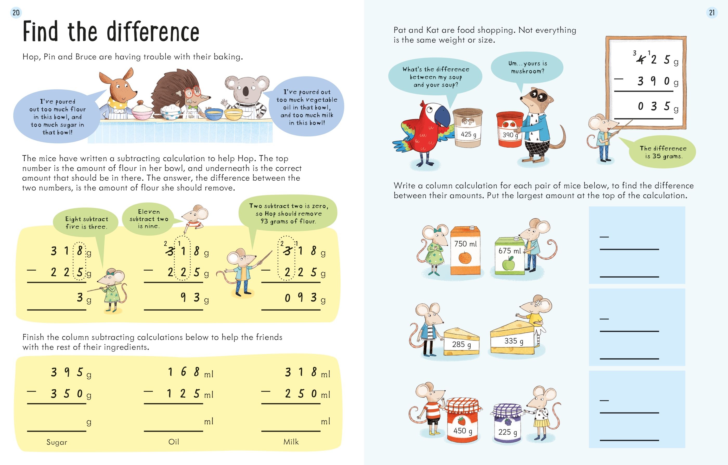 Usborne Workbooks Adding And Subtracting 7 - 8