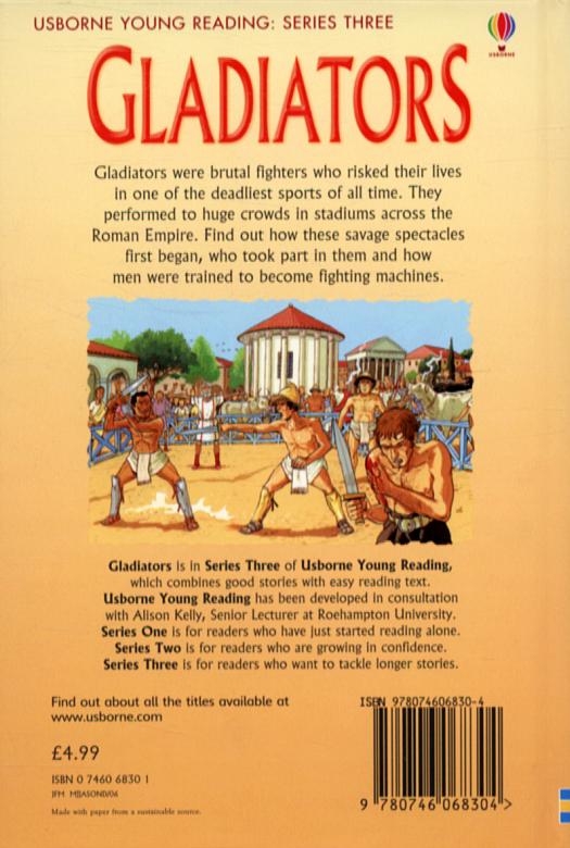 Usborne Young Reading Series 3: Gladiators - FAHASA.COM