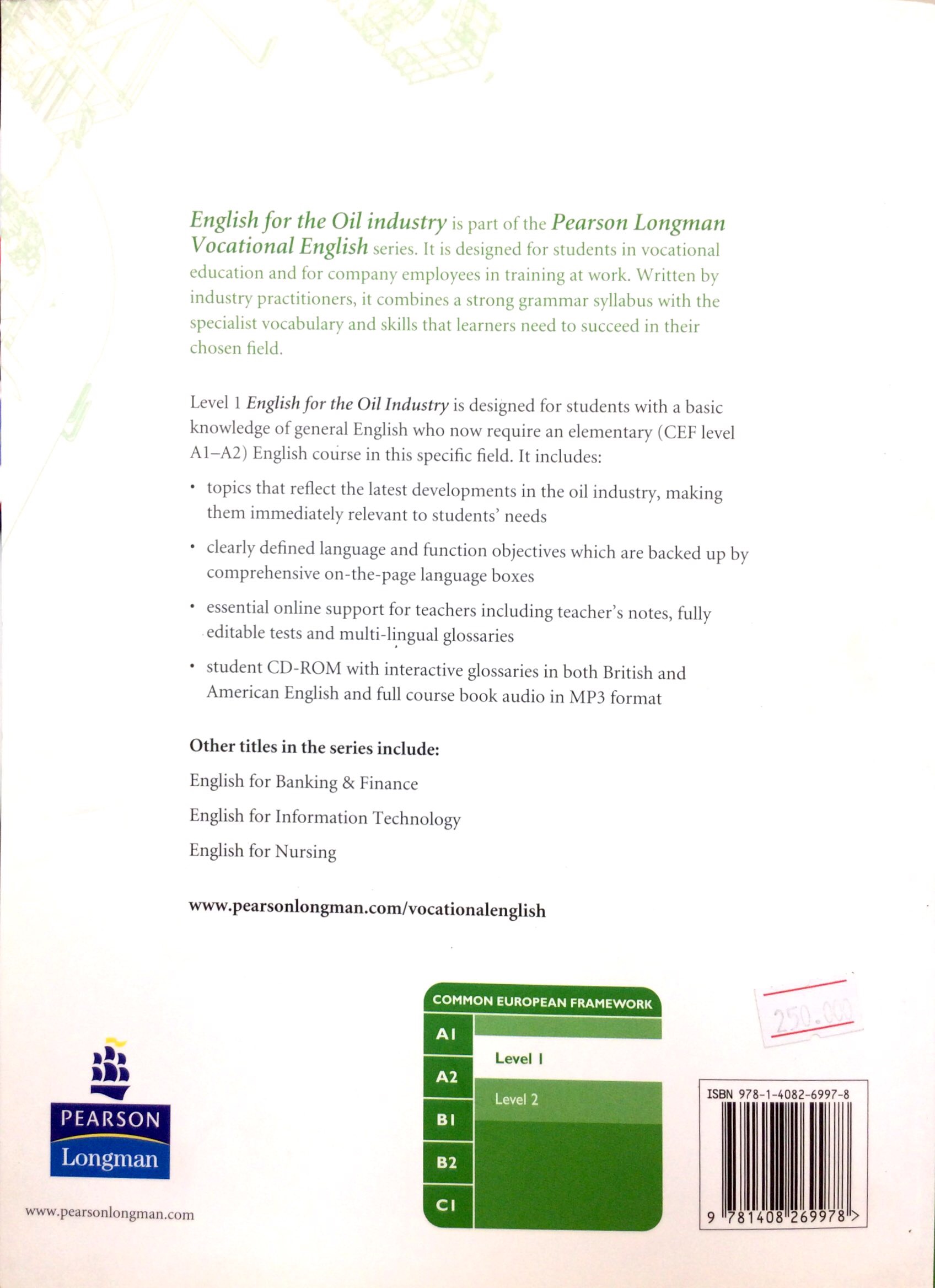 Vocational English: English For Oil Level 1 Coursebook And Cd Pack ...