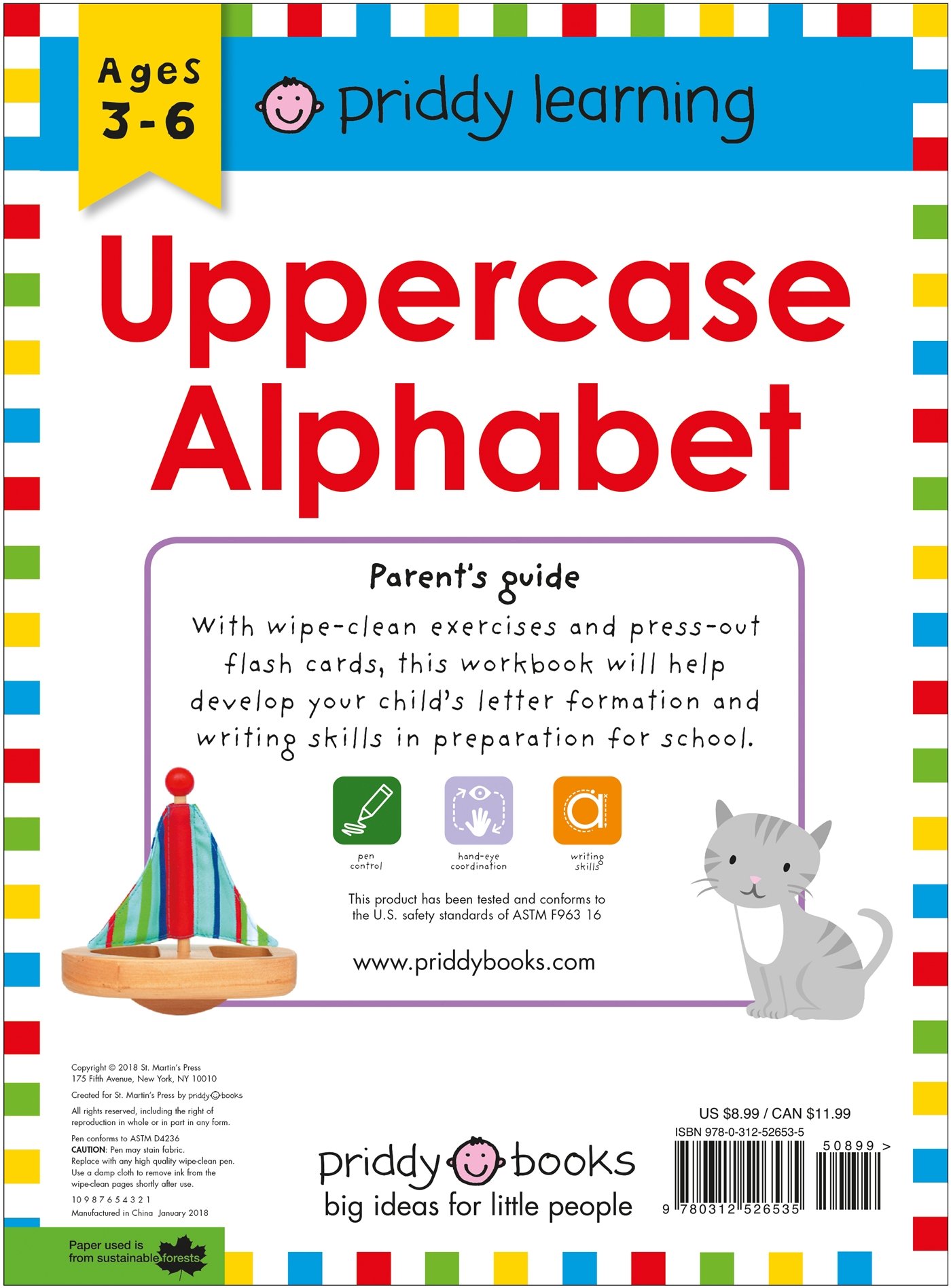Wipe Clean Workbook: Uppercase Alphabet (Wipe Clean Learning Books) - FAHASA.COM