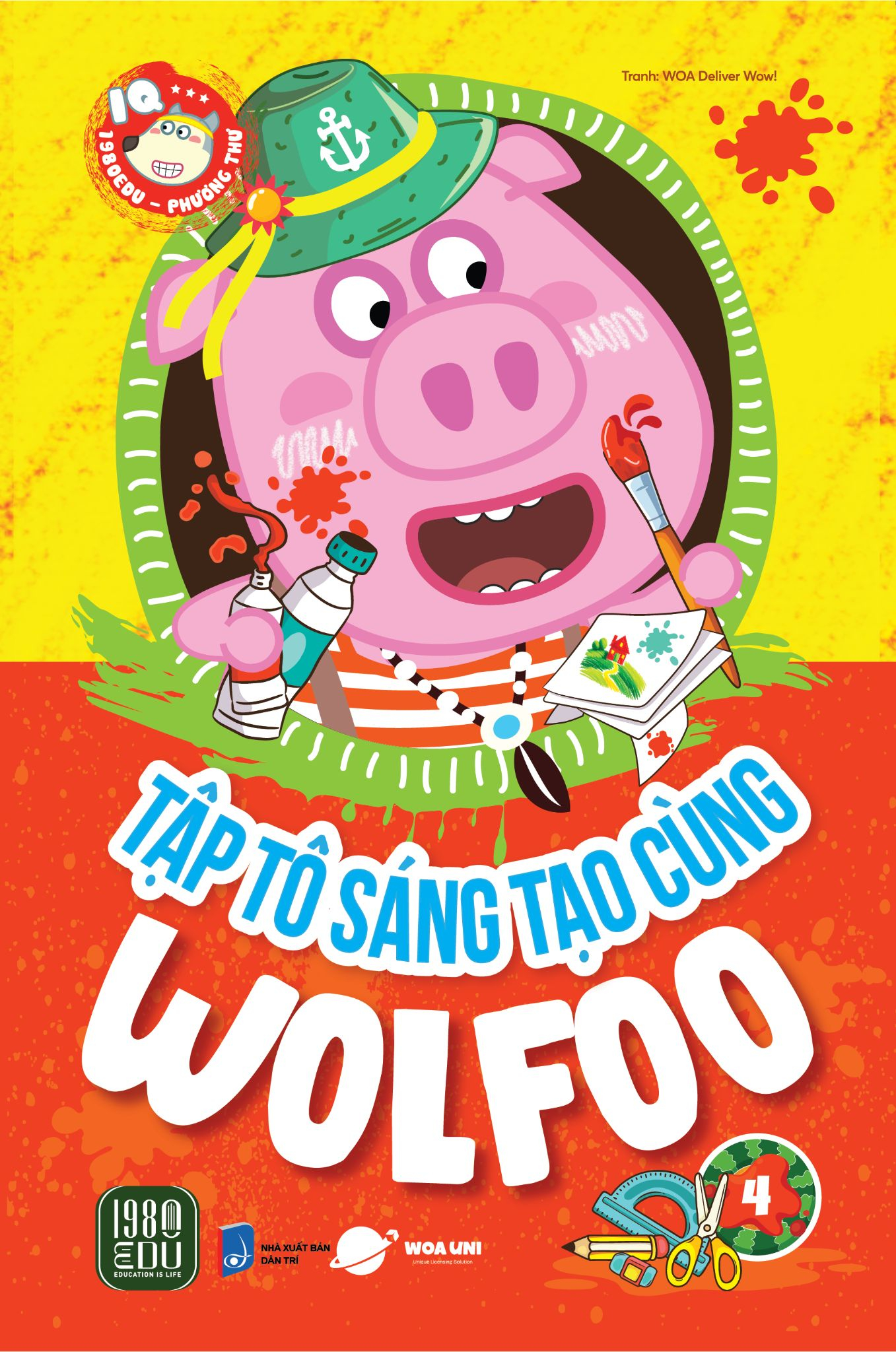 Sách Tập Tô Sáng Tạo Cùng Wolfoo - Tập 4 - FAHASA.COM