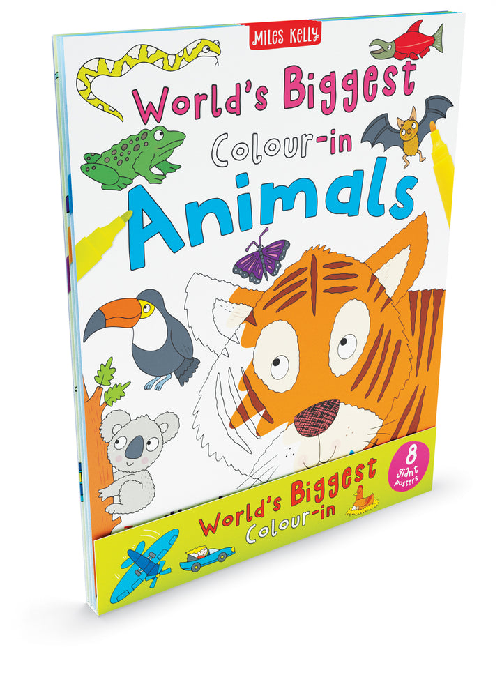 World's Biggest Colour-In: Animals (8 Giant Posters) - FAHASA.COM