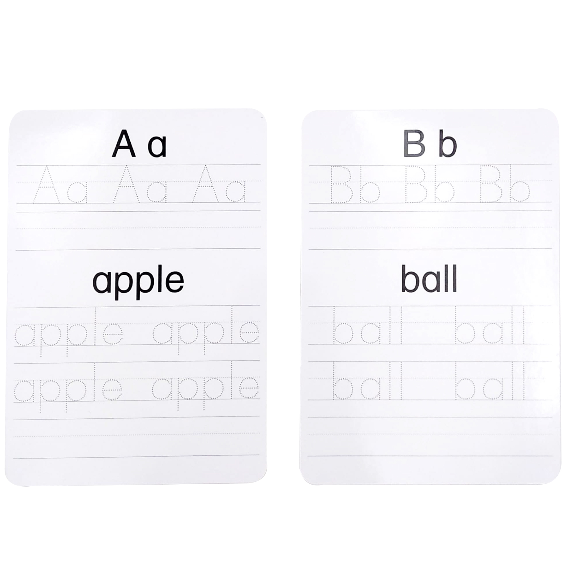 Write & Wipe Flash Cards - Alphabet Capital Latters, Small Latters ...
