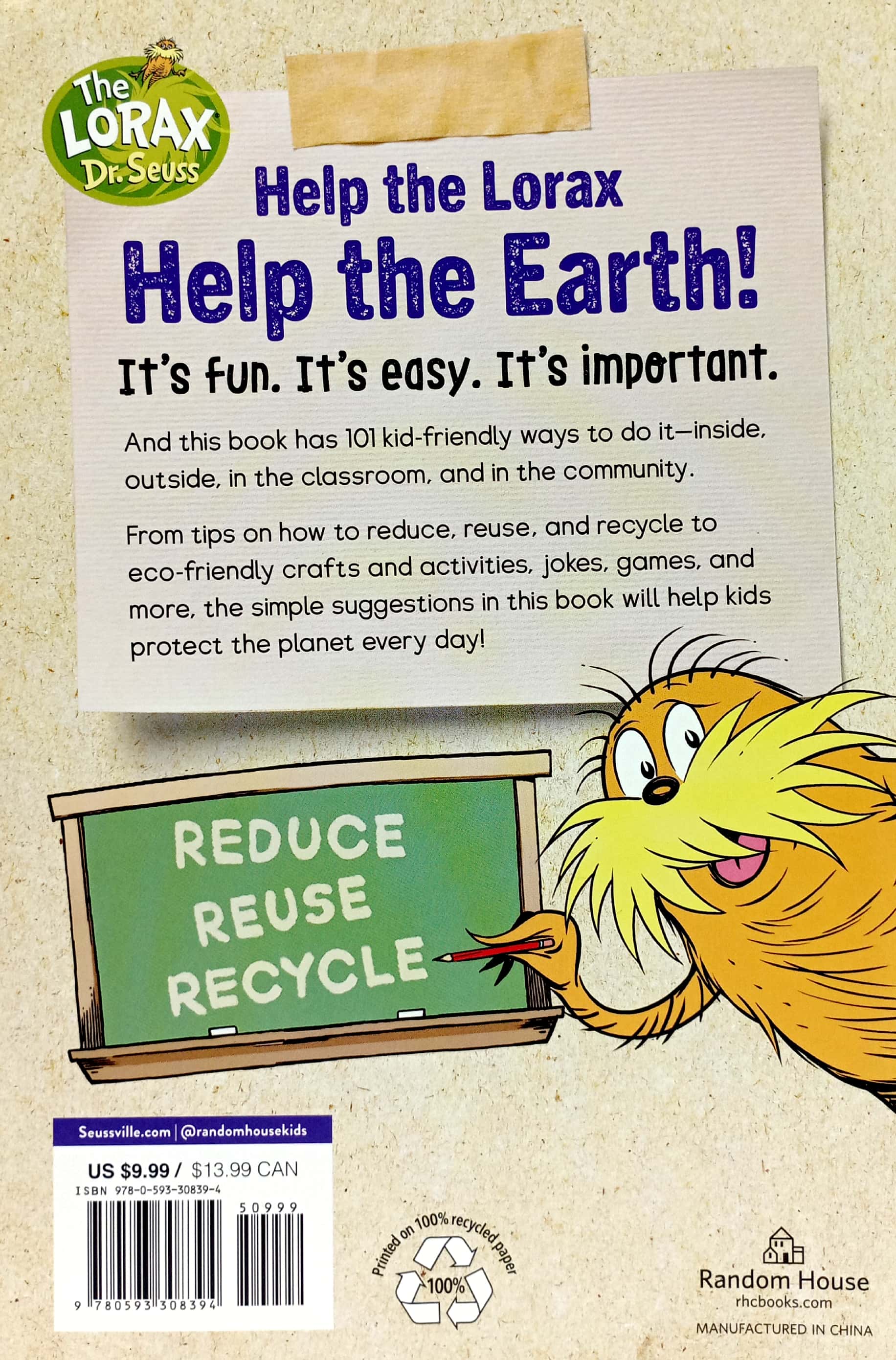 101 Ways To Help The Earth With Dr. Seuss's Lorax (Dr. Seuss's The ...