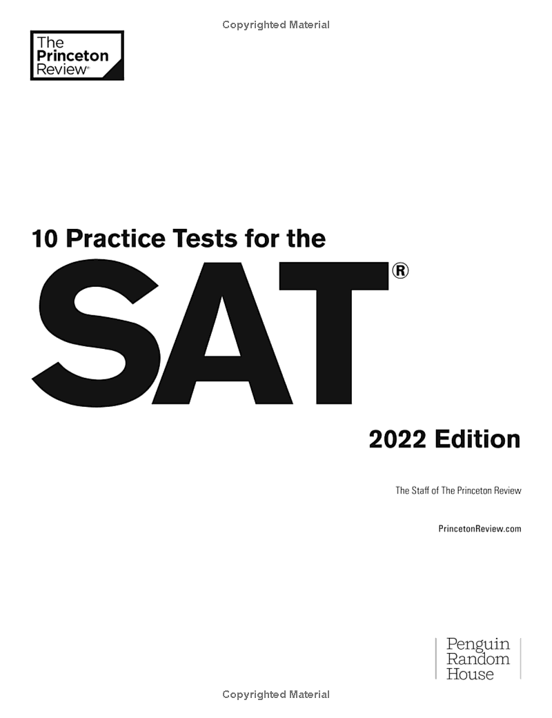 10 Practice Tests For The SAT, 2022: Extra Prep To Help Achieve An ...