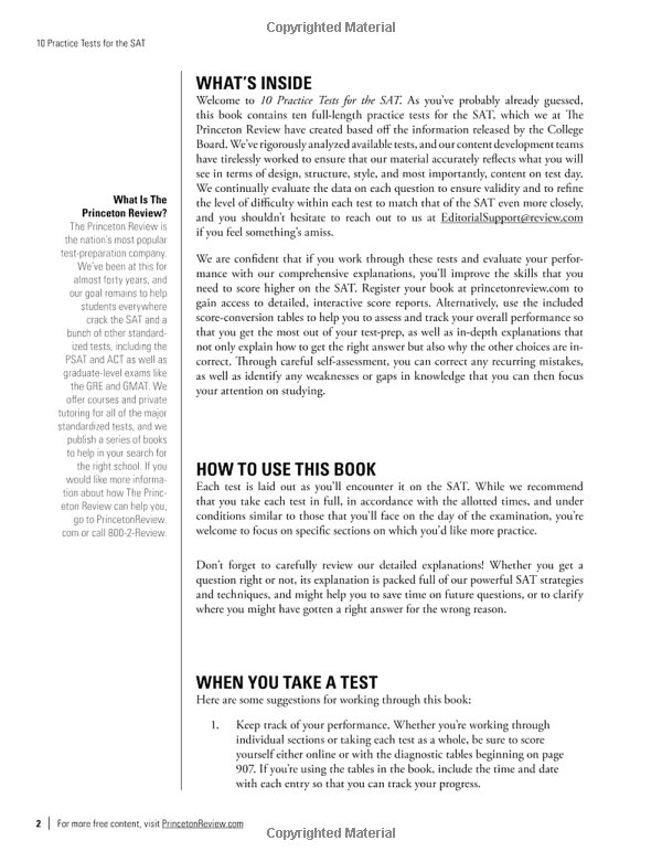 10 Practice Tests For The SAT, 2022: Extra Prep To Help Achieve An ...