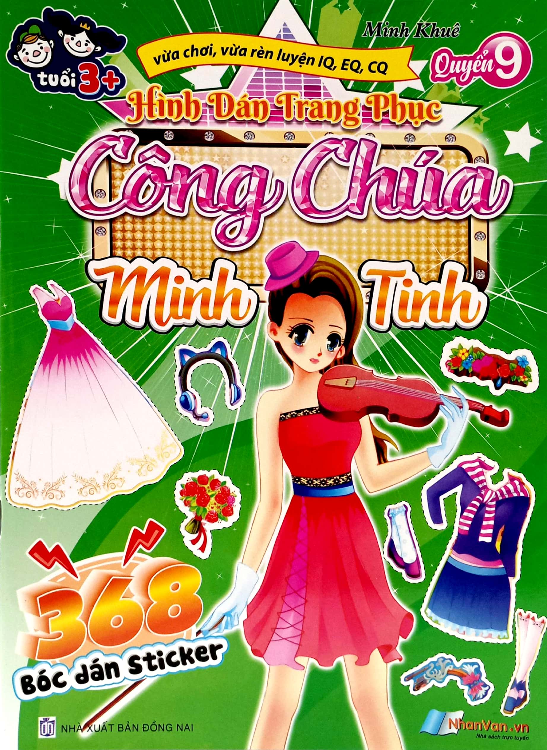 Sách 368 Bóc Dán Sticker - Hình Dán Trang Phục Công Chúa - Quyển 9 - Minh Ti - FAHASA.COM