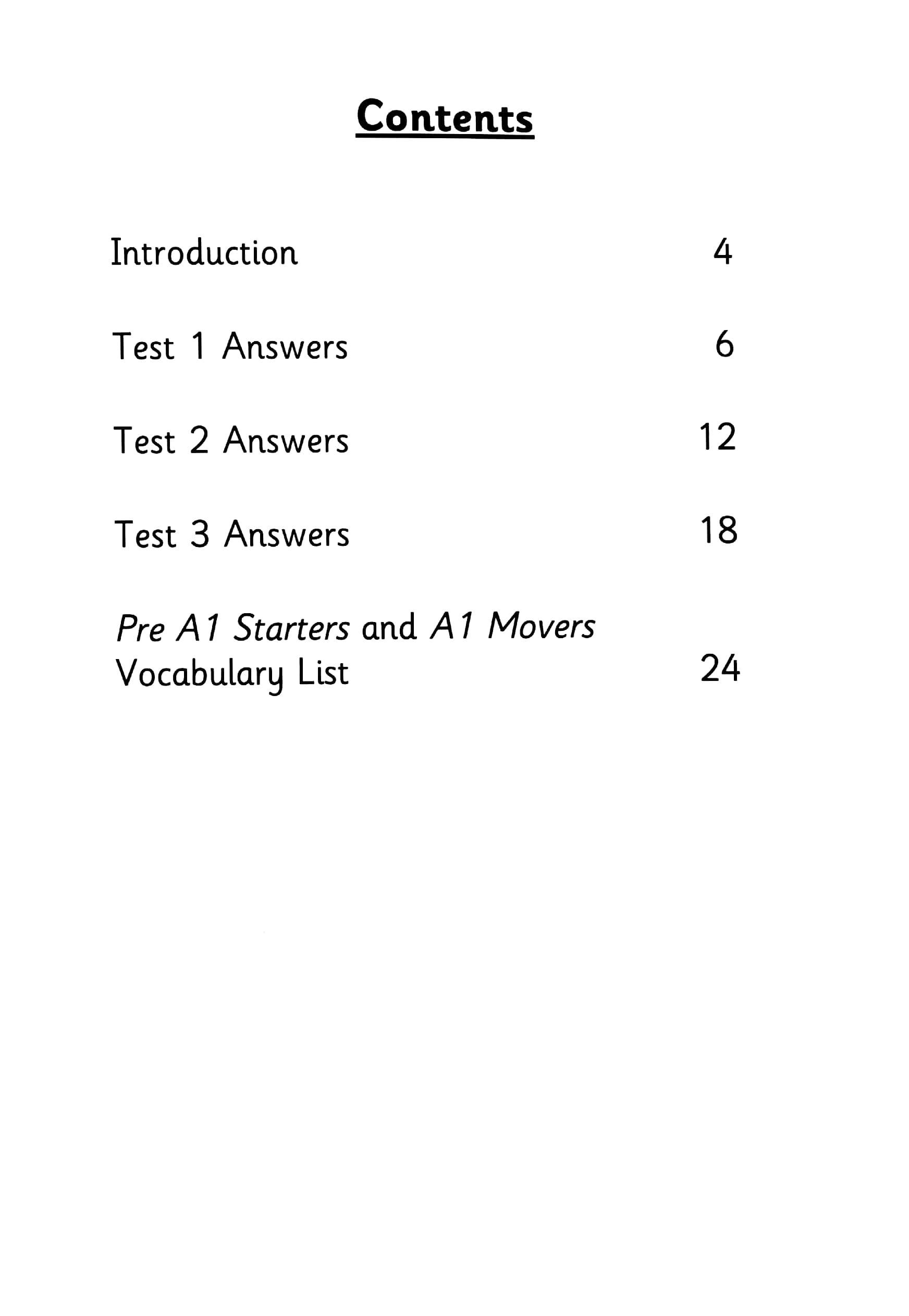 A1 Movers 3 Answer Booklet: Authentic Examination Papers - FAHASA.COM