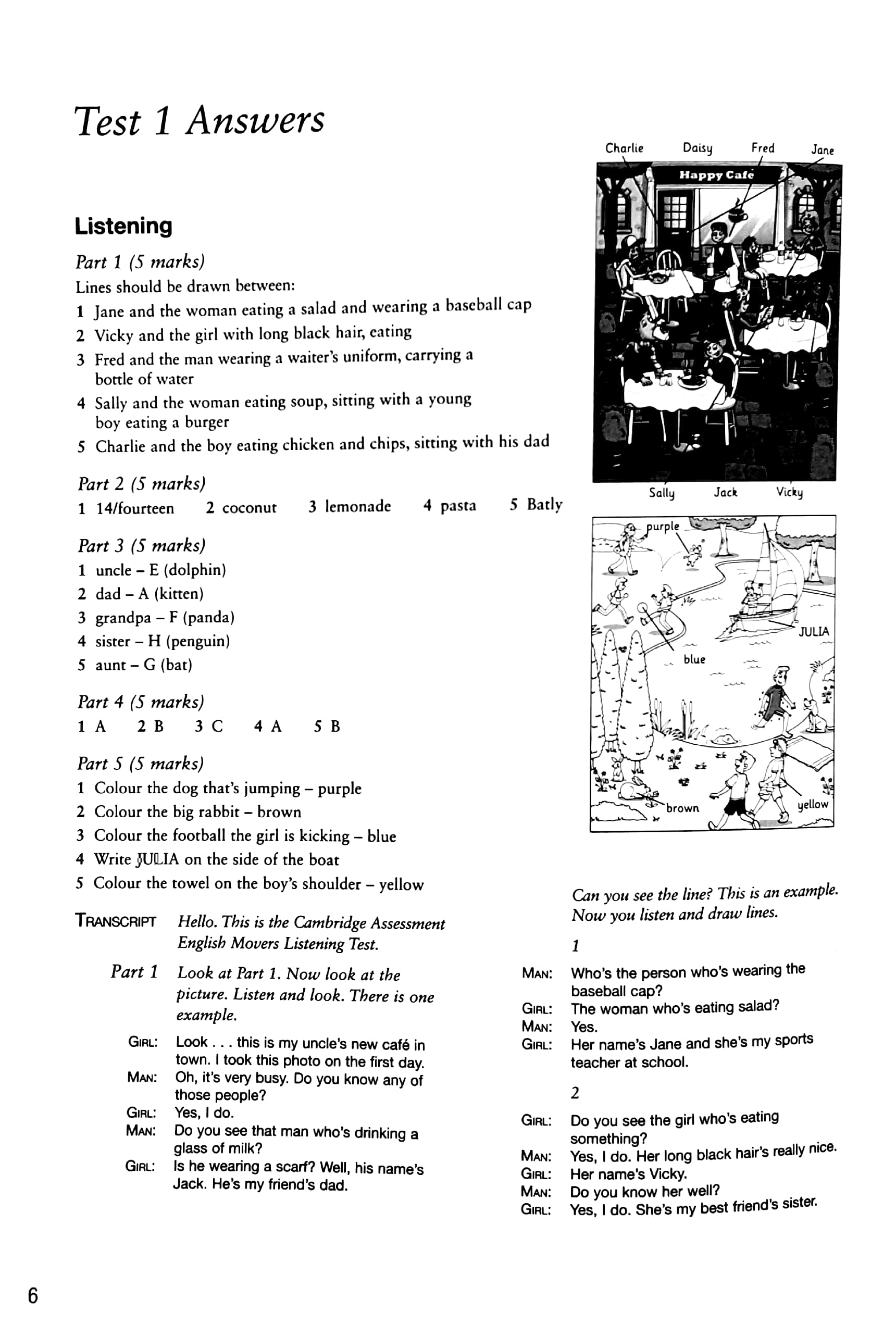 A1 Movers 3 Answer Booklet: Authentic Examination Papers - FAHASA.COM