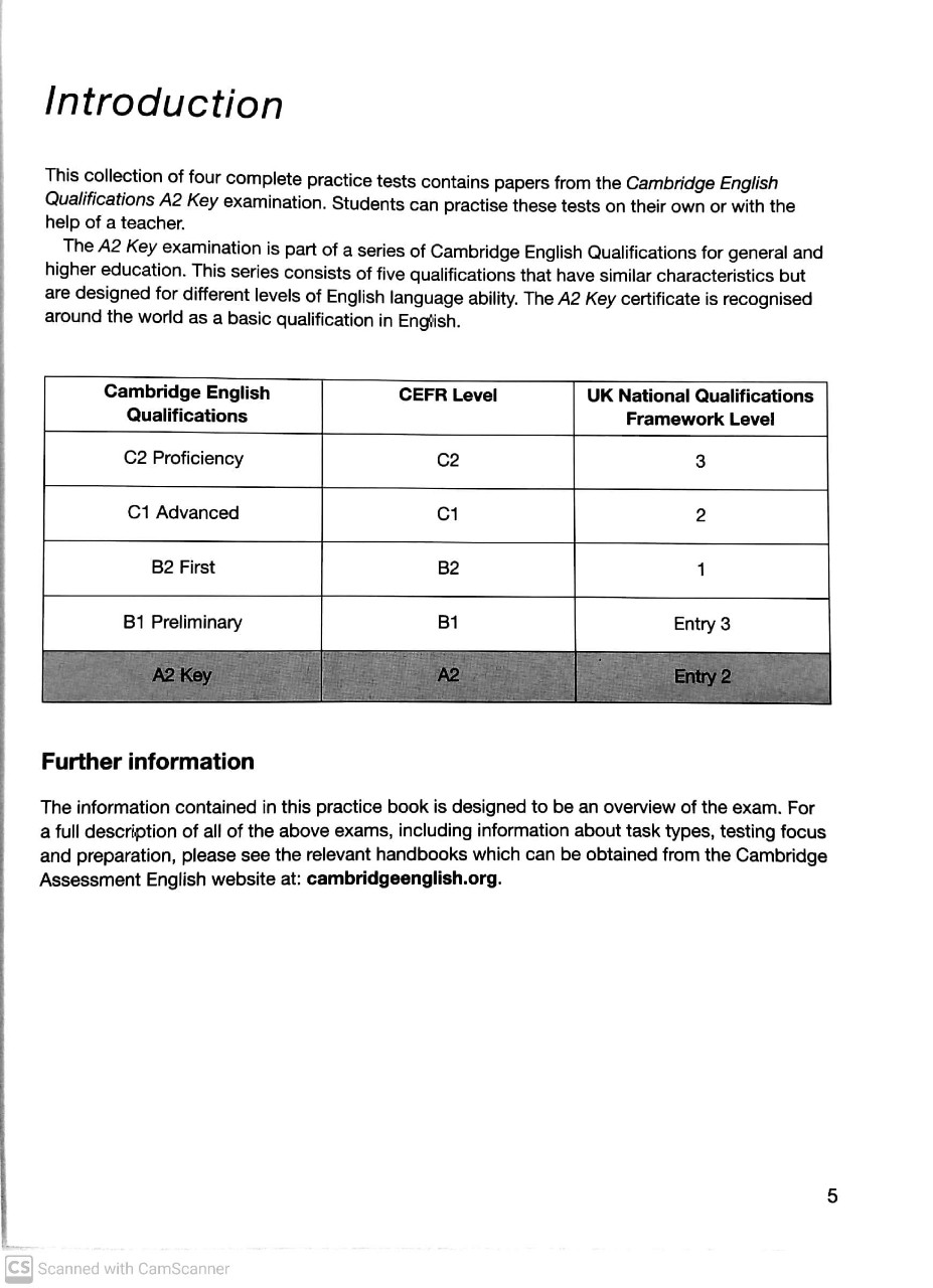 A2 Key 1 For The Revised 2020 Exam Student's Book With Answers With ...