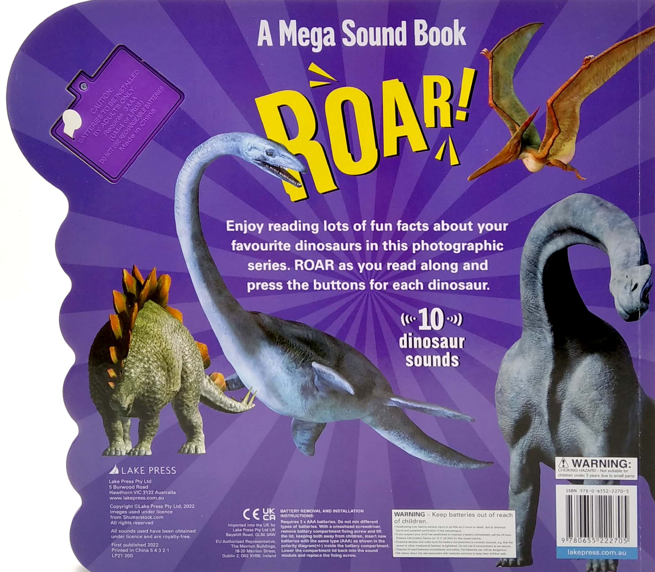 A Mega Sound Book: Roar! 10-Button Sound Book - FAHASA.COM