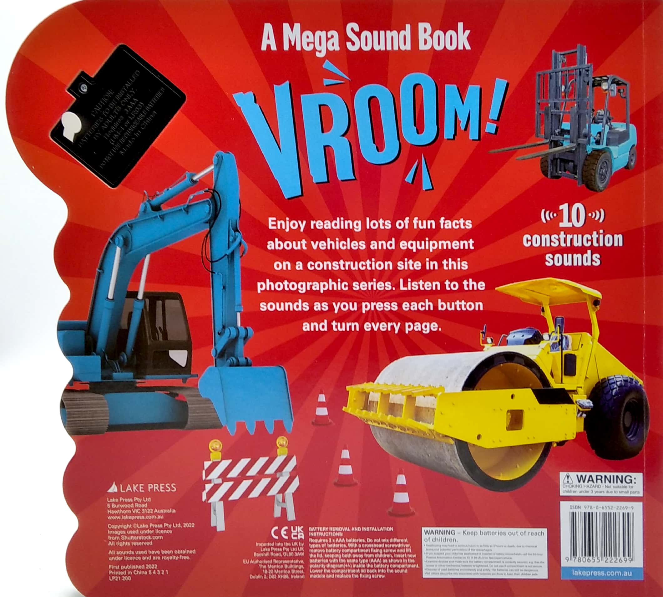 A Mega Sound Book: Vroom 10-Button Sound Book - FAHASA.COM