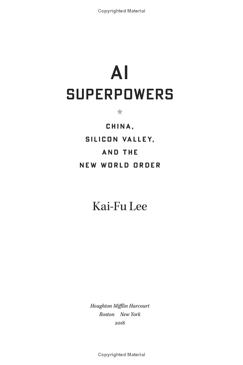 AI Superpowers - China, Silicon Valley, And The New World Order PDF - Reds