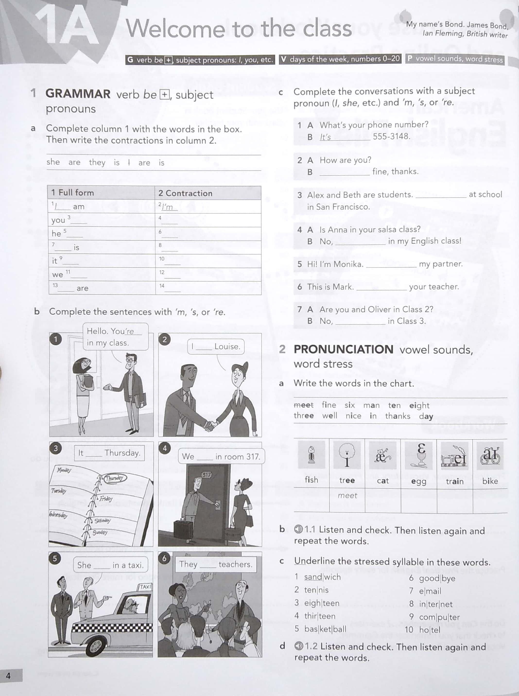 American English File 3th Edition 1. Workbook Without Answer Key ...