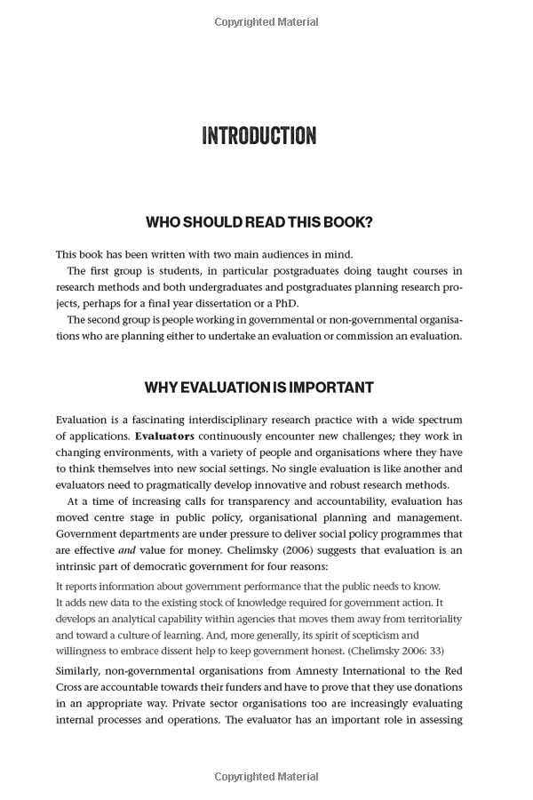 An Introduction To Evaluation