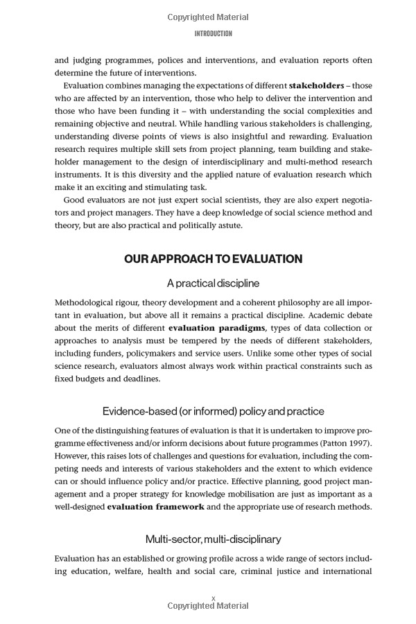 An Introduction To Evaluation