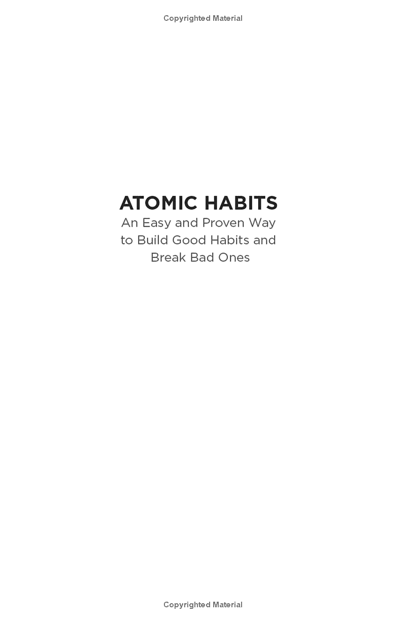Atomic Habits: An Easy & Proven Way To Build Good Habits & Break Bad ...
