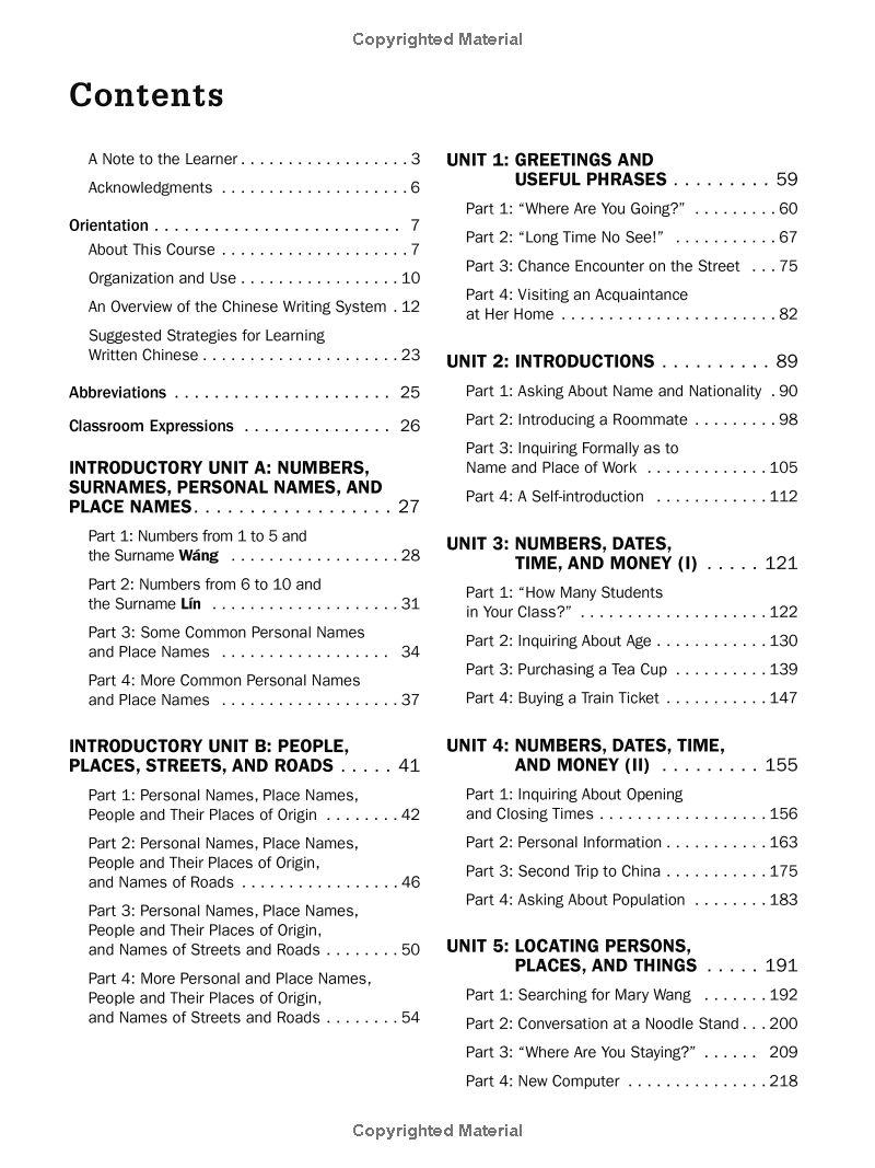 Basic Mandarin Chinese - Reading & Writing