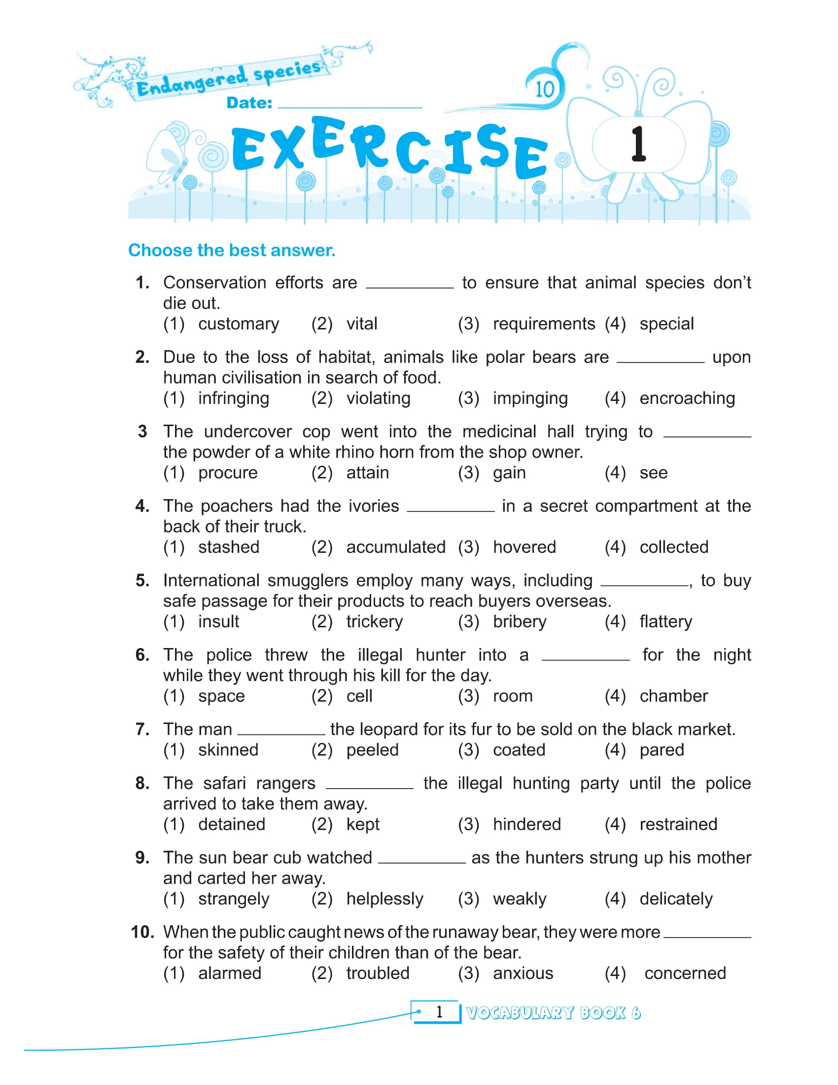Basic Vocabulary - Workbook Primary 6/ Bài Tập Từ Vựng Tiếng Anh Cơ Bản ...