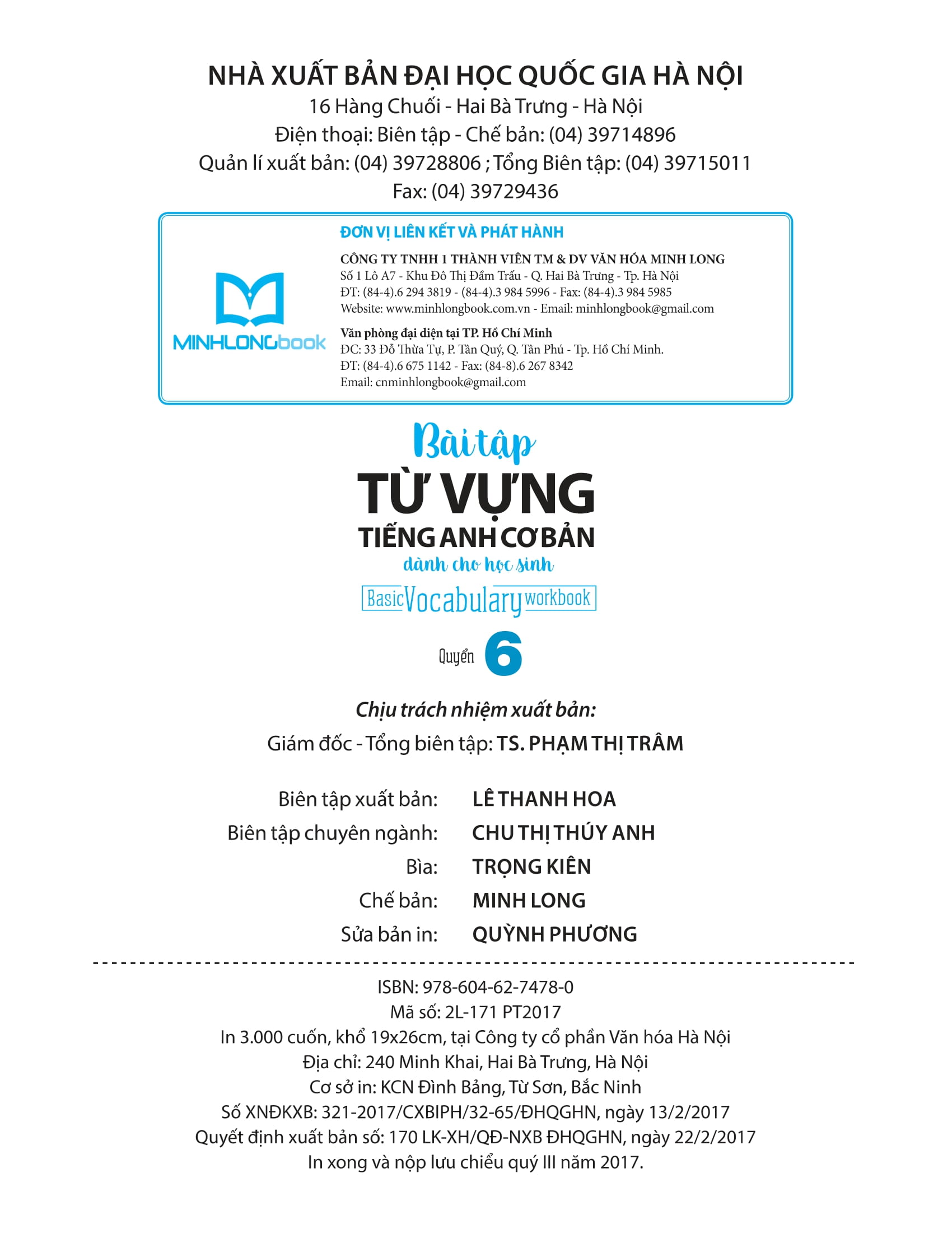 Basic Vocabulary - Workbook Primary 6/ Bài Tập Từ Vựng Tiếng Anh Cơ Bản ...