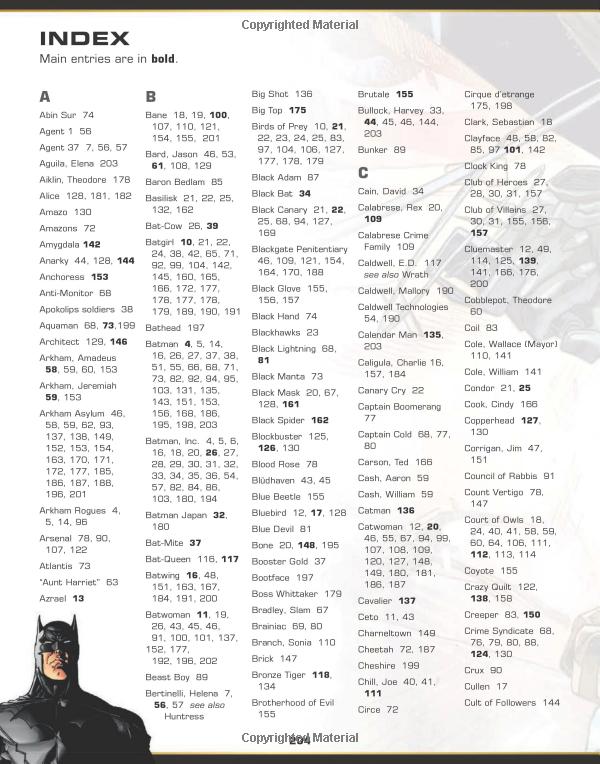 Batman Character Encyclopedia - FAHASA.COM