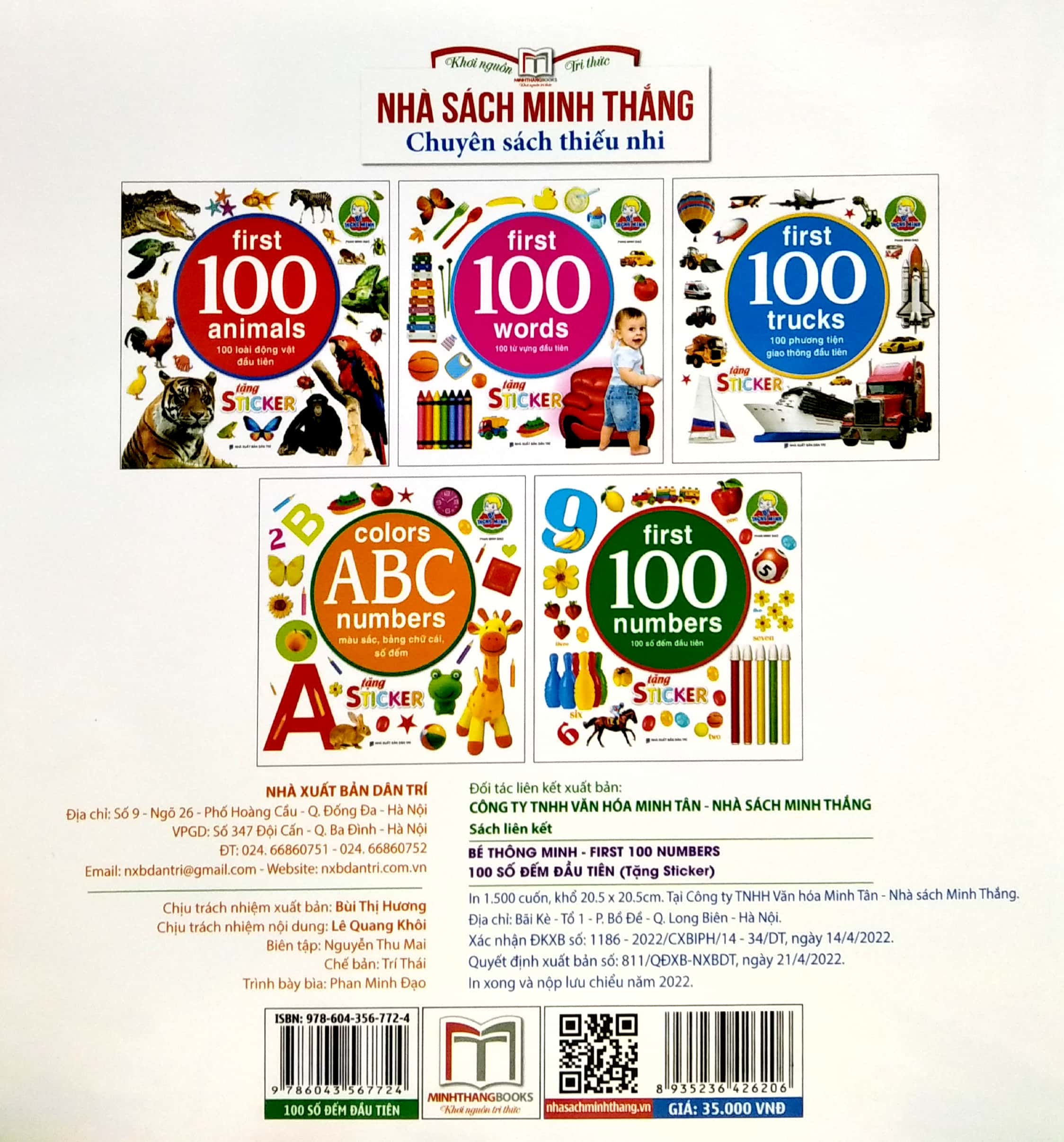 Bé Thông Minh First 100 Number - 100 Số Đếm Đầu Tiên PDF - YDS.EDU.VN