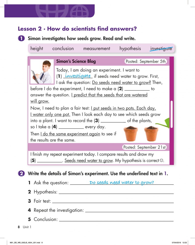 Big Science 3 Workbook