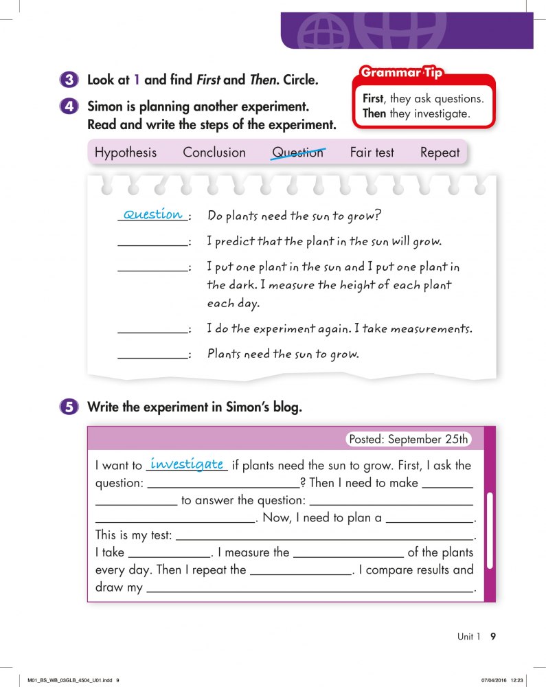 Big Science 3 Workbook