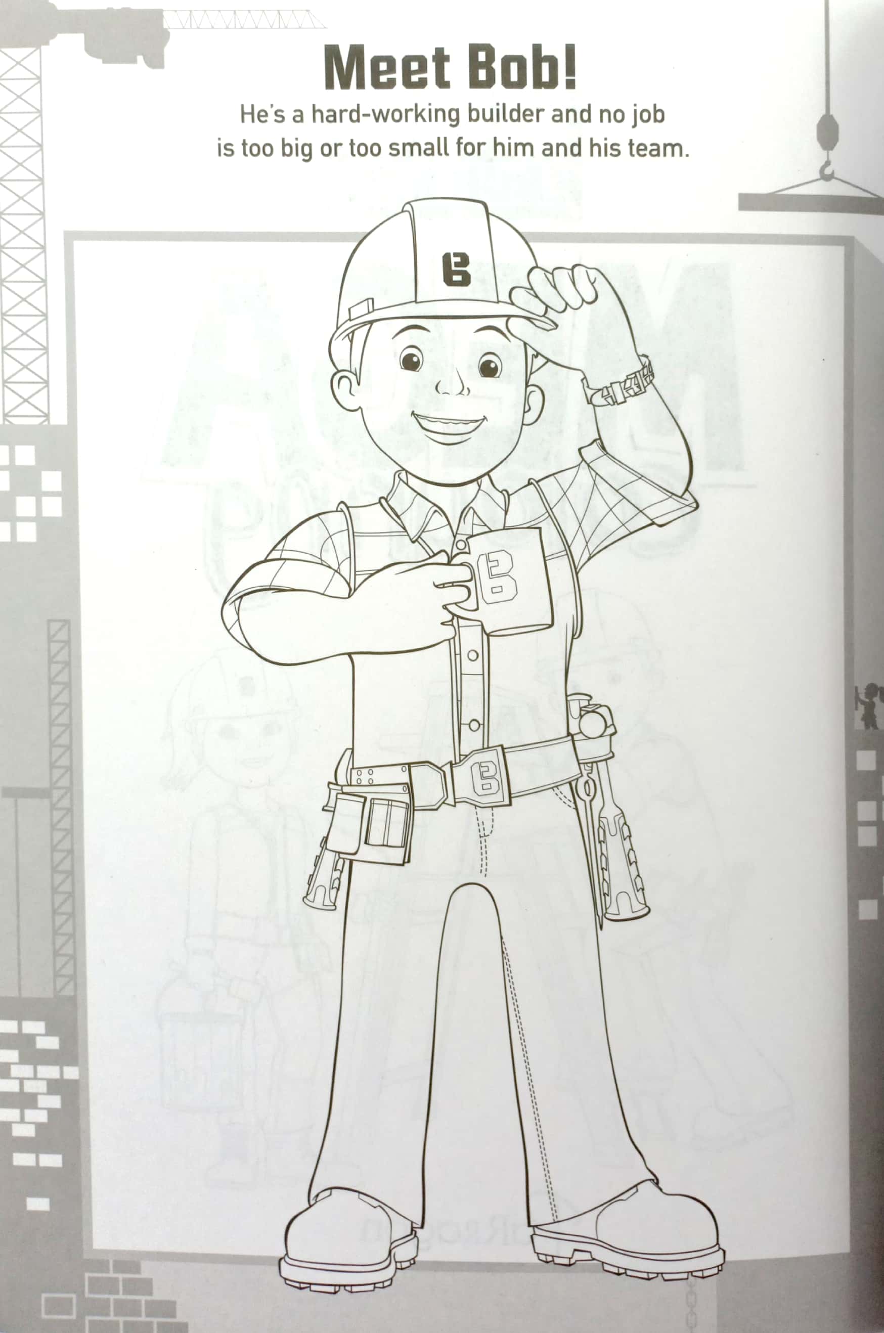 Bob The Builder Mega Colouring - FAHASA.COM