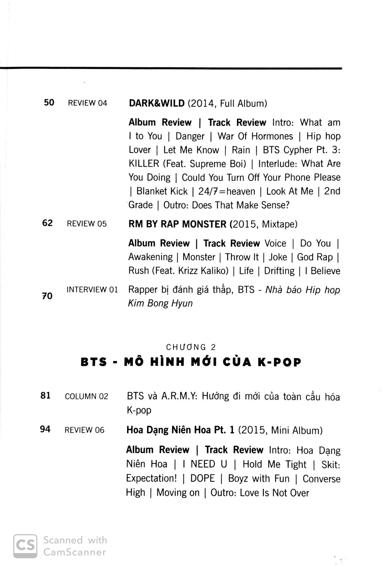 BTS: The Review PDF - Tờ Khai Y Tế