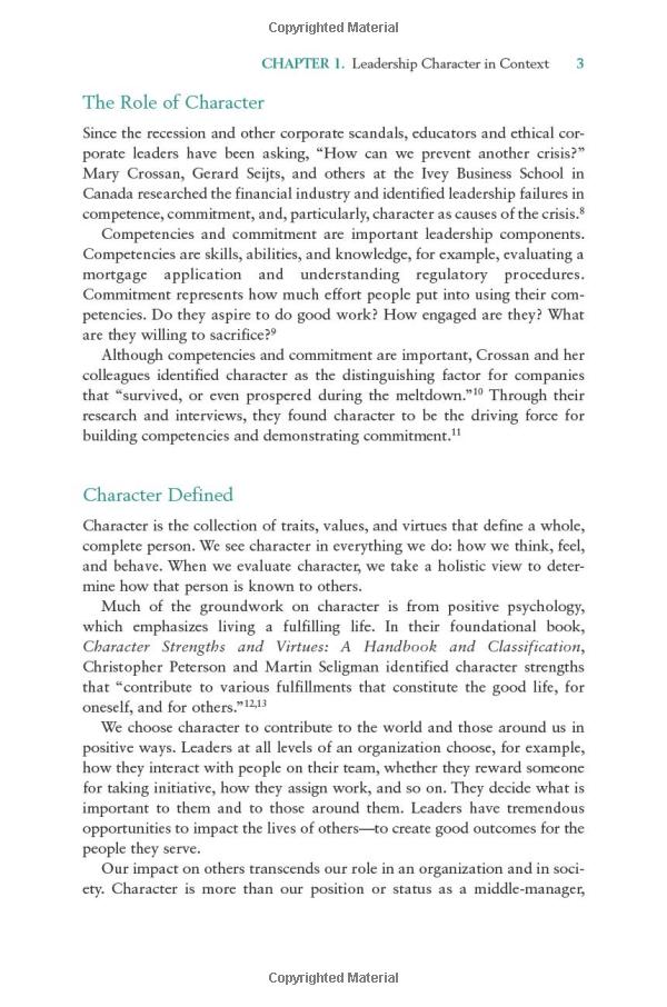 Building Leadership Character