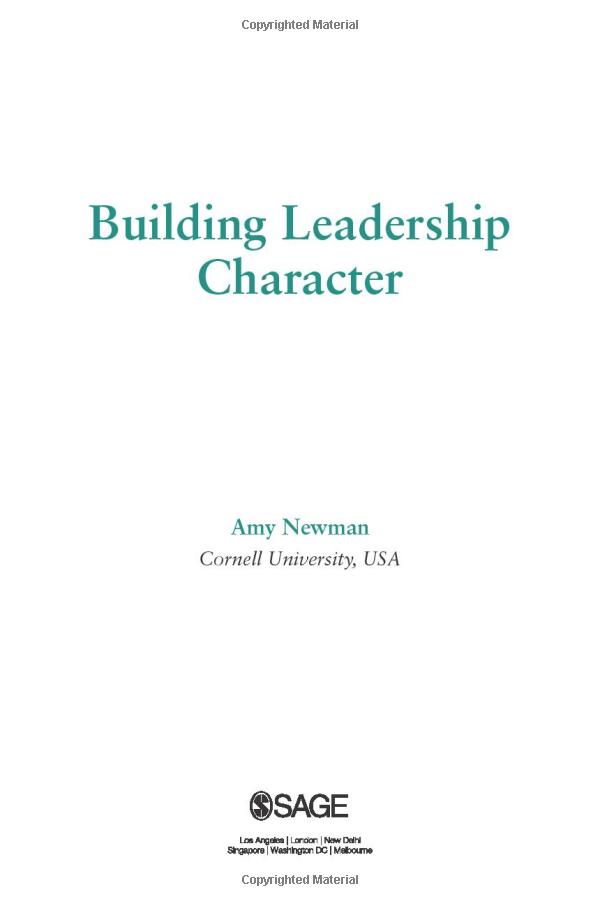 Building Leadership Character