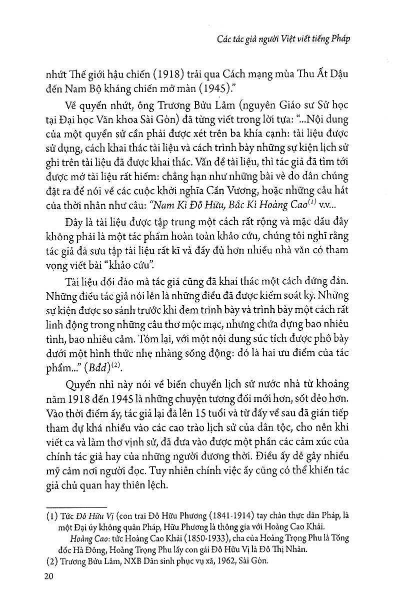 Sách Các Tác Giả Người Việt Viết Tiếng Pháp - FAHASA.COM