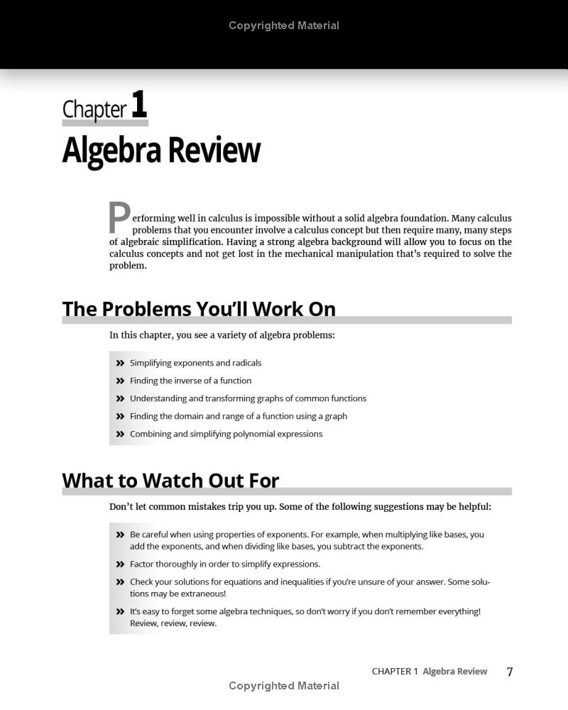 Calculus: 1001 Practice Problems For Dummies (+ Free Online Practice ...